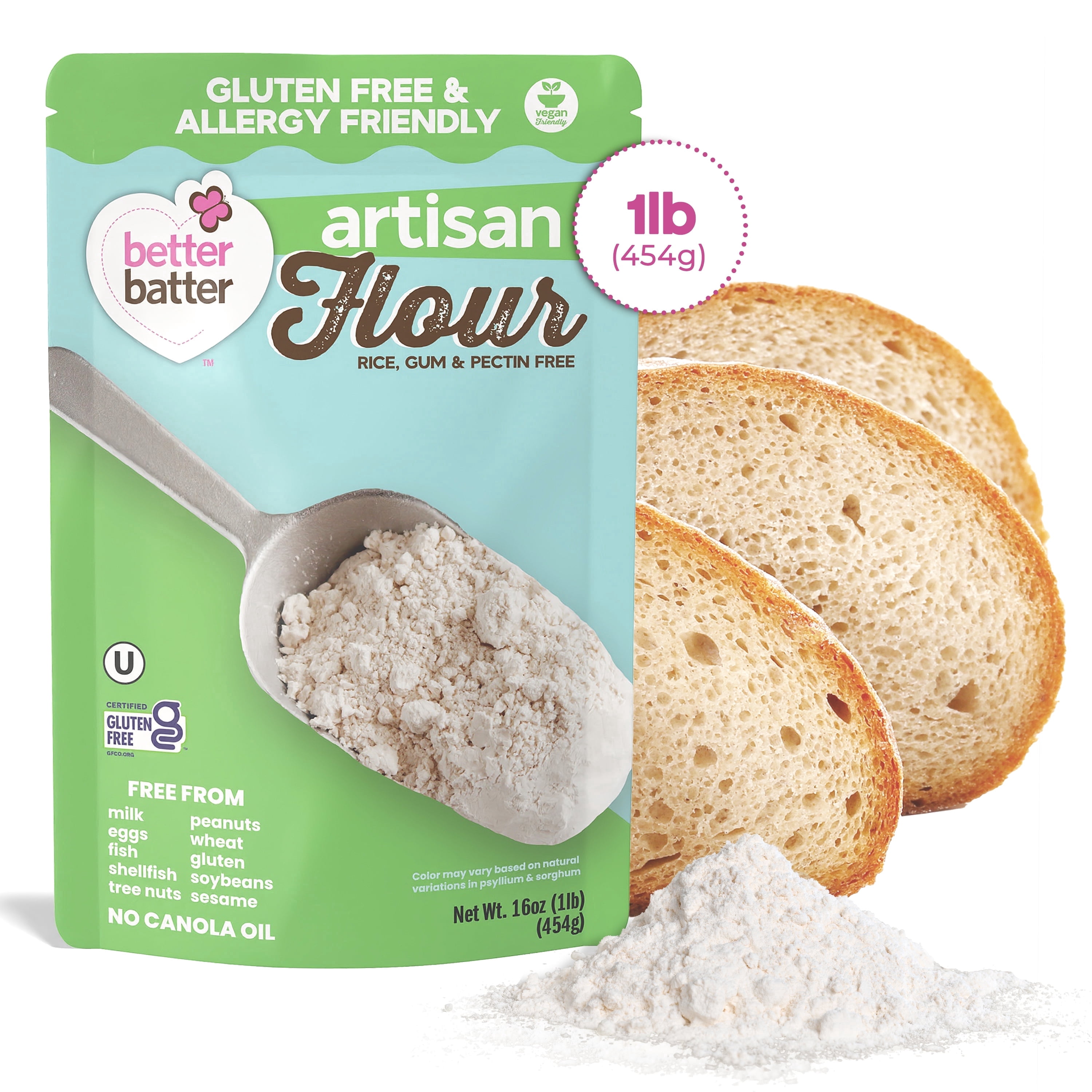 Better Batter Gluten Free Bread Flour for Yeast Baking | Kosher, Vegan ...