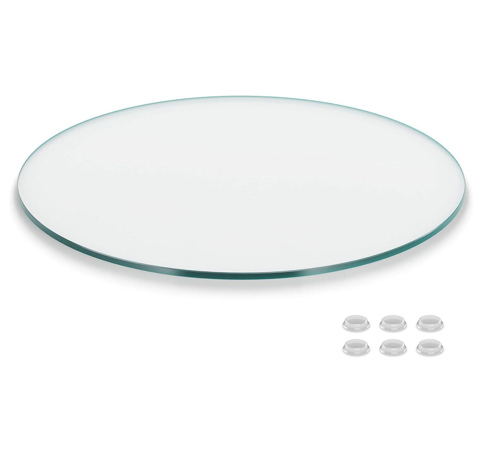 Better Bevel 12" Inch Round Glass Table Top | Tempered Glass Protector ...