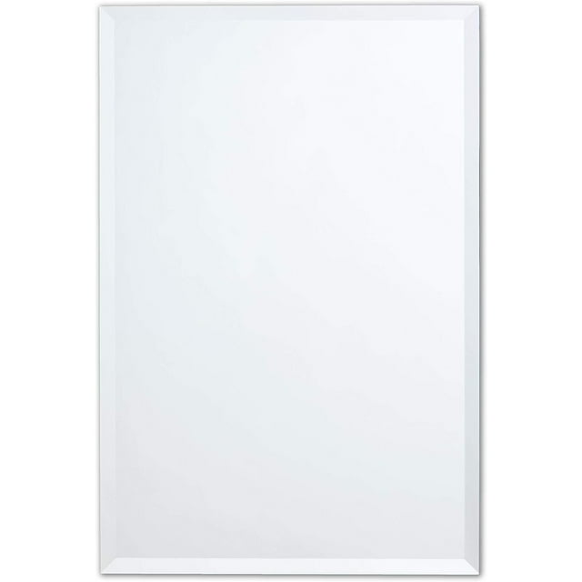 Better Bevel 16" x 24" Frameless Rectangle Mirror | 1" Beveled Edge ...