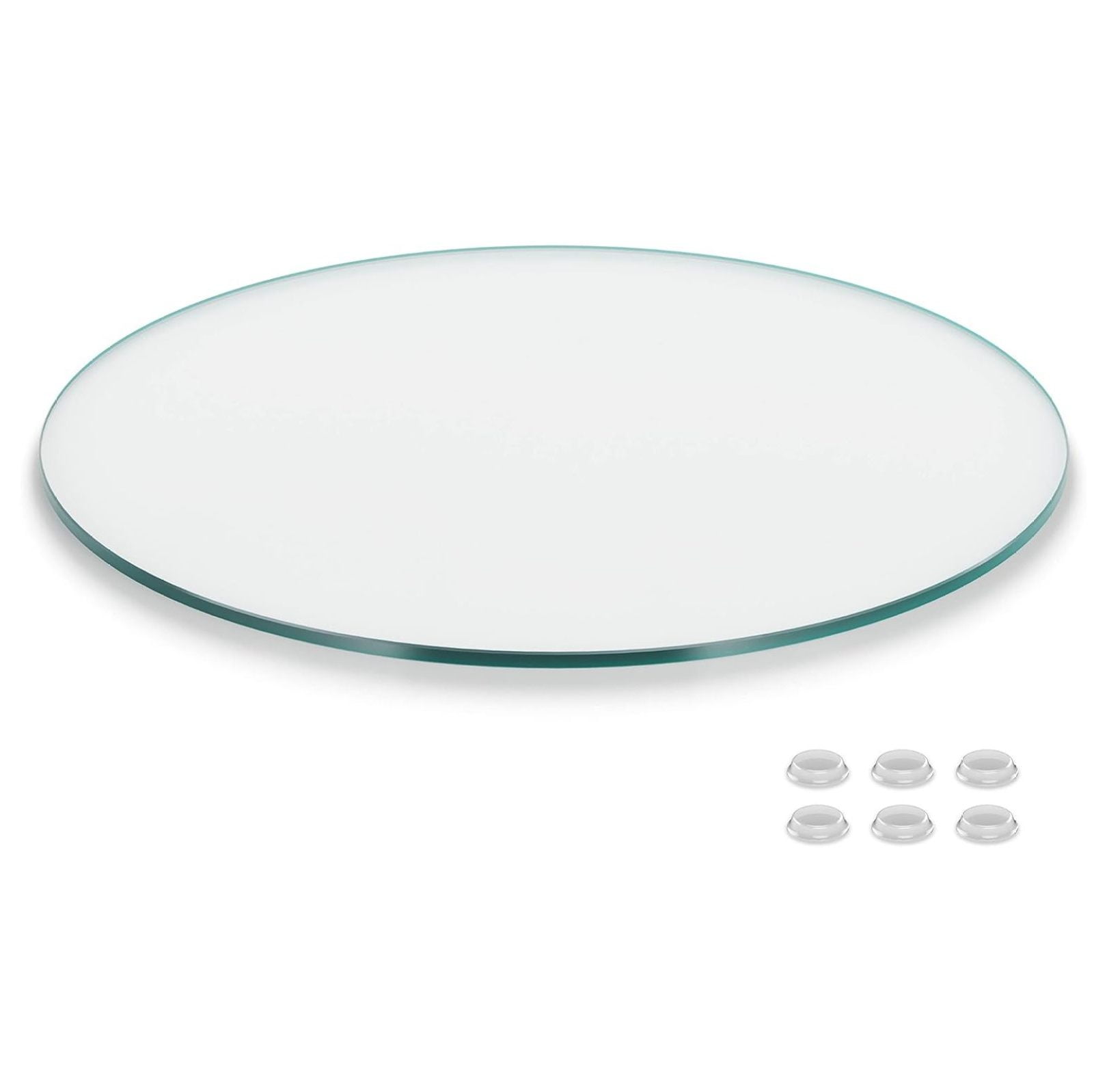 Better Bevel 18" Inch Round Glass Table Top | Tempered Glass Protector ...