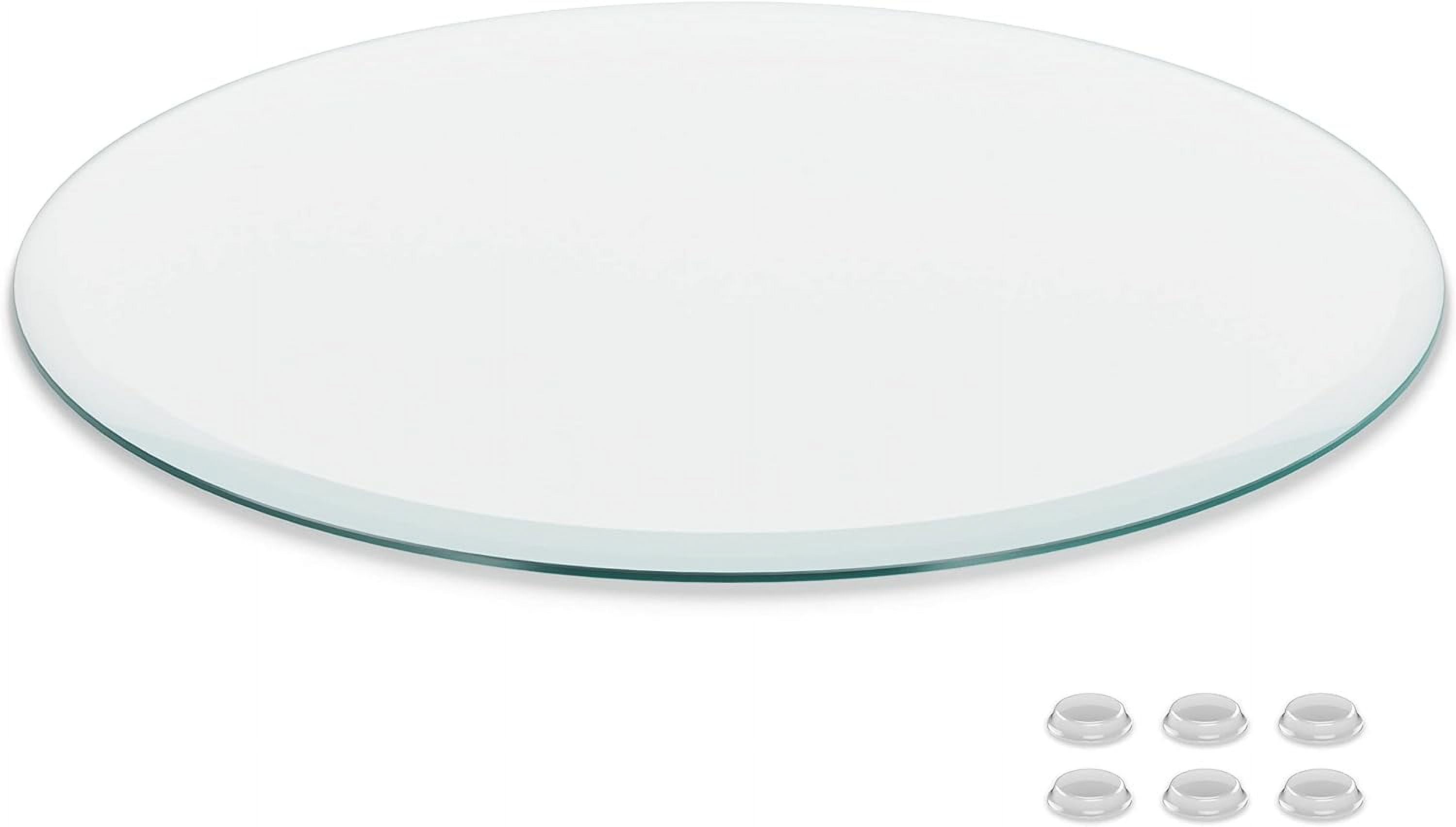 Better Bevel 18" Inch Round Glass Table Top | Tempered Glass Protector ...