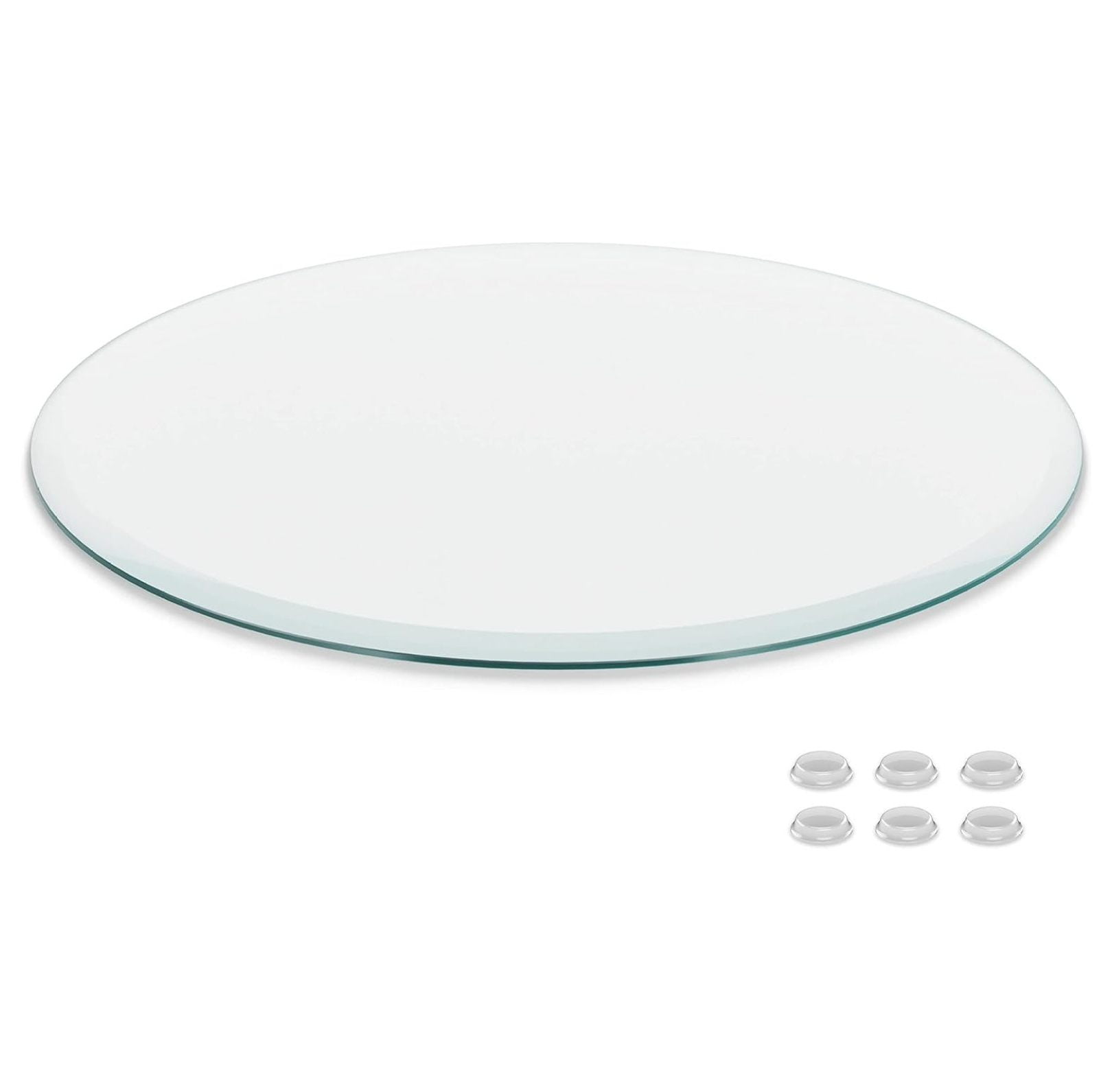Better Bevel 20" Inch Round Glass Table Top | Tempered Glass Protector ...