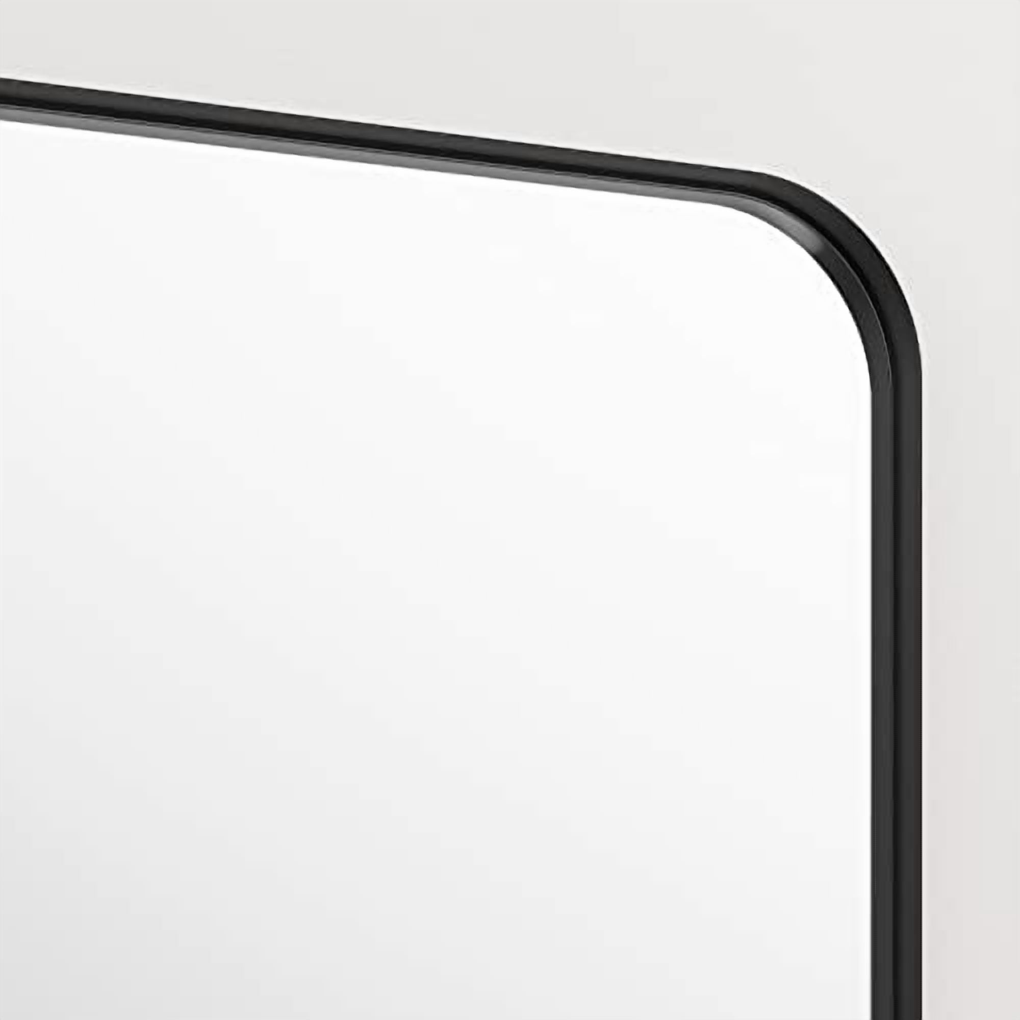 Better Bevel 20" x 30" Black Metal Framed Mirror | Rectangle Bathroom ...