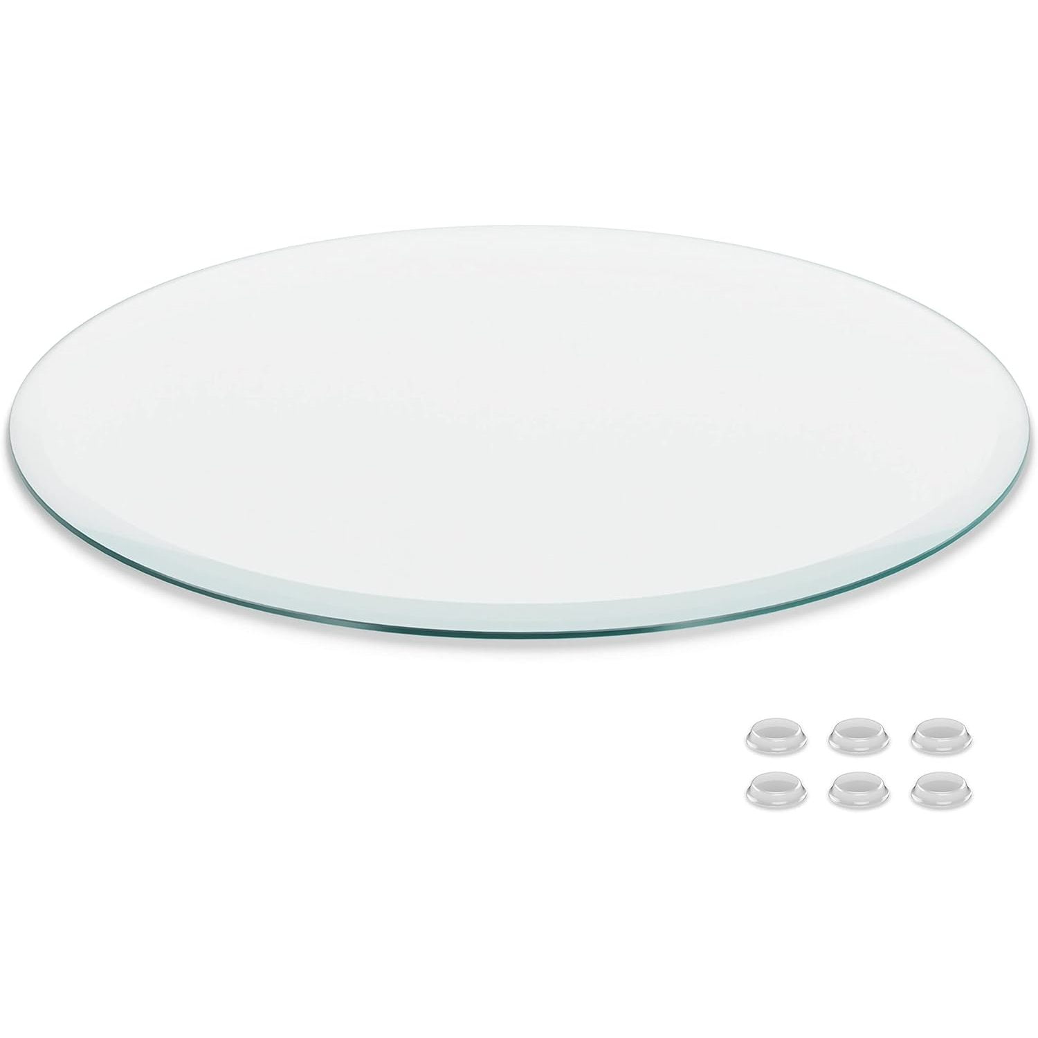 Better Bevel 24" Inch Round Glass Table Top | Tempered Glass Protector ...