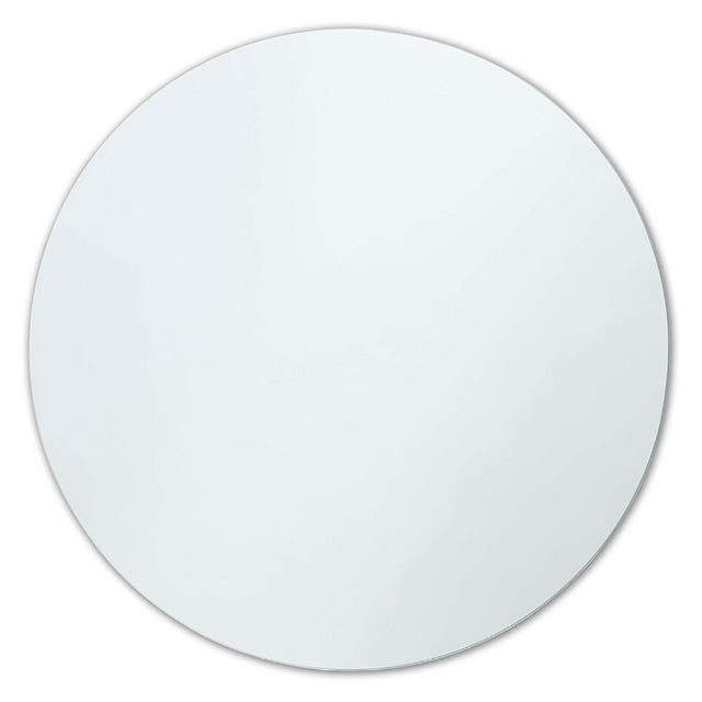 Better Bevel 24" x 24" Frameless Round Mirror | Polished Edge - Walmart.com