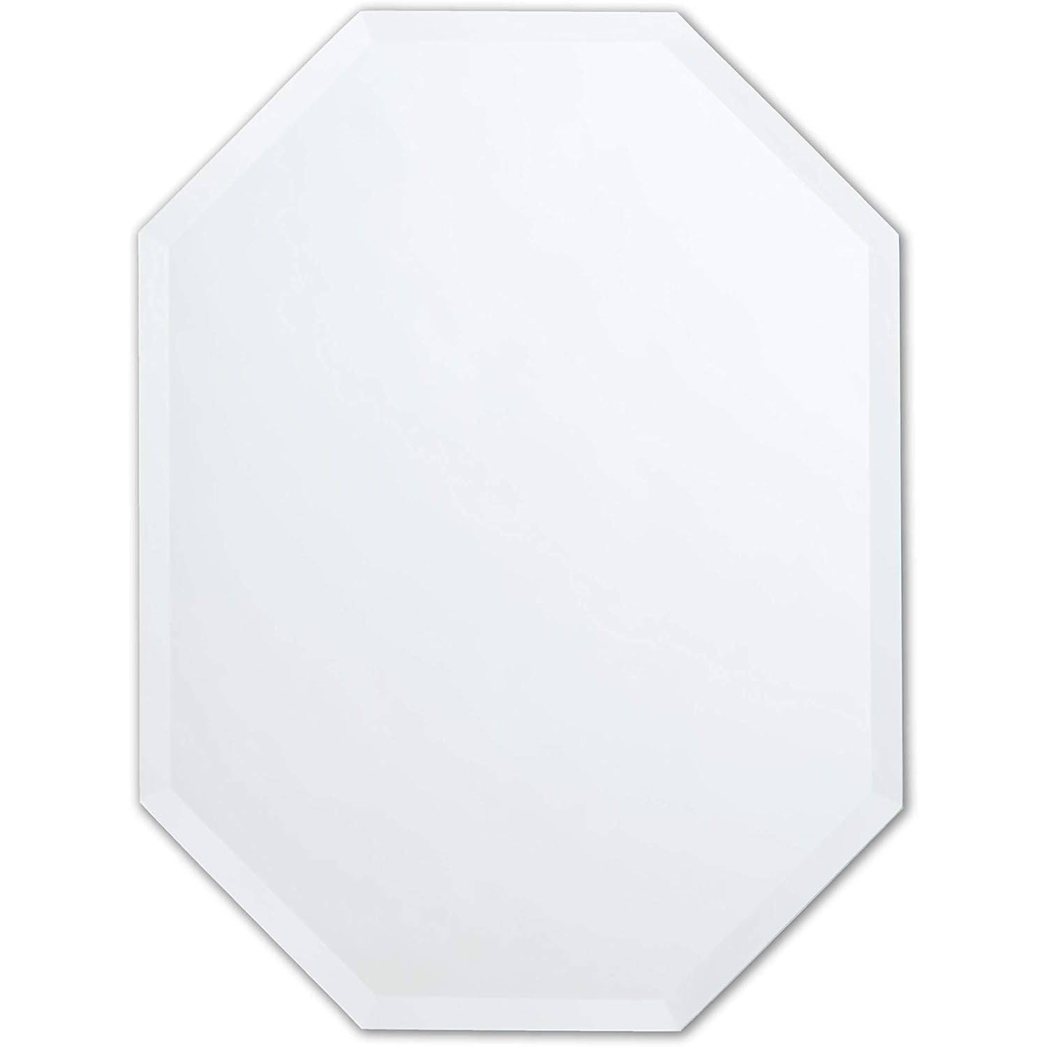 Better Bevel 24" x 32" Frameless Octagon Mirror | 1" Beveled Edge ...