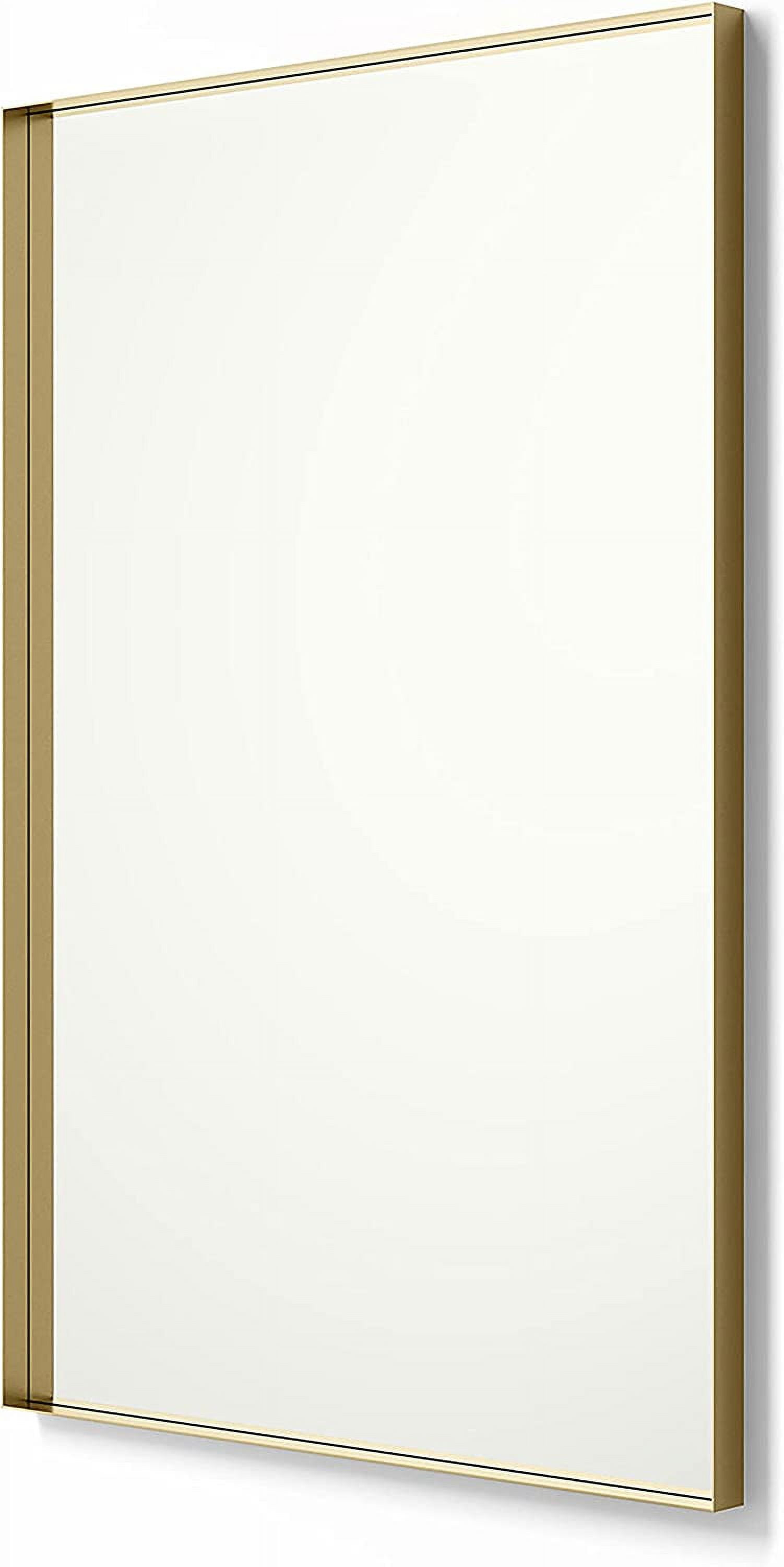 Better Bevel 24" x 36" Gold Metal Framed Mirror | Rectangle Bathroom ...