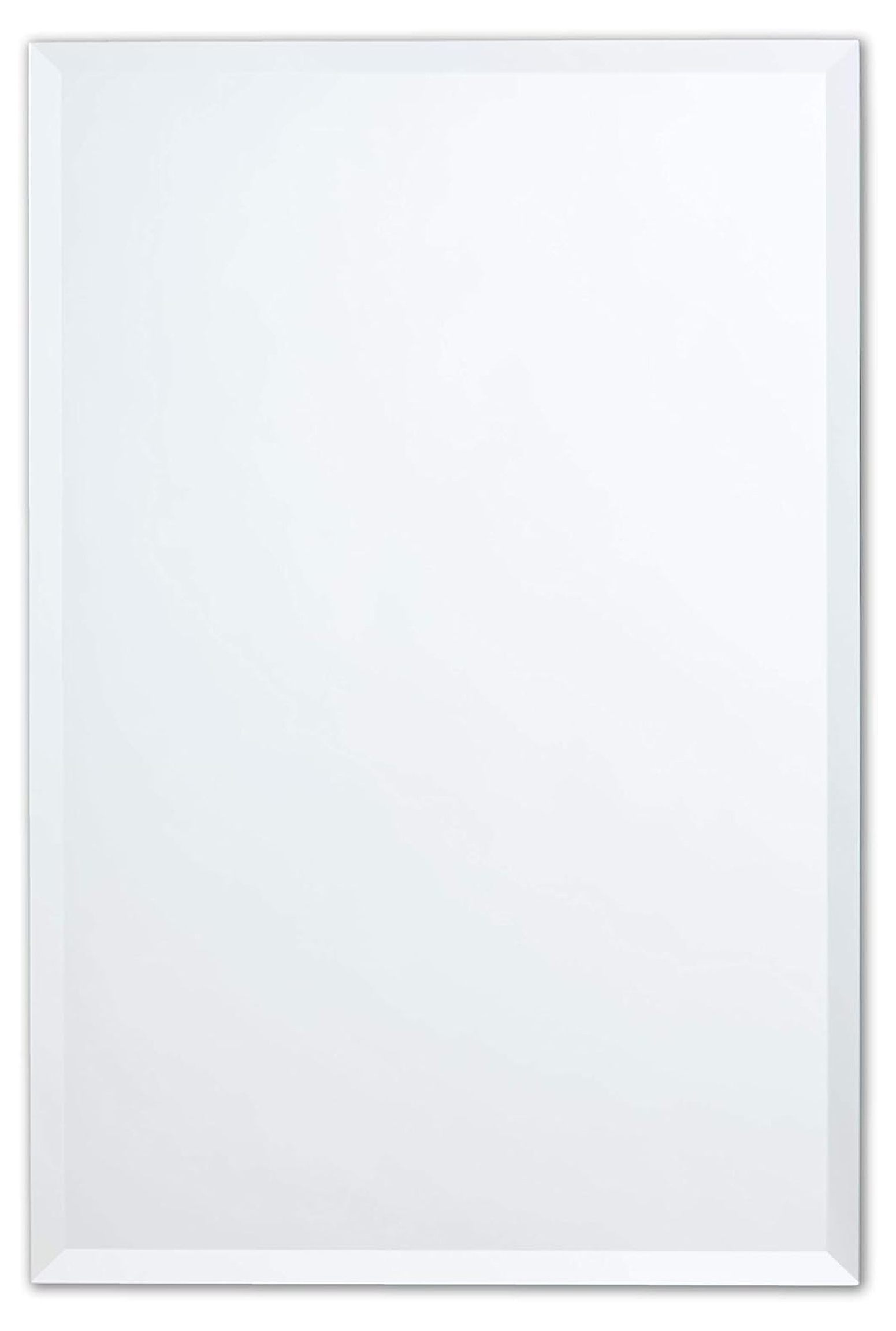Better Bevel Frameless Rectangle Mirror 18x40 | Bathroom Wall Mirror ...