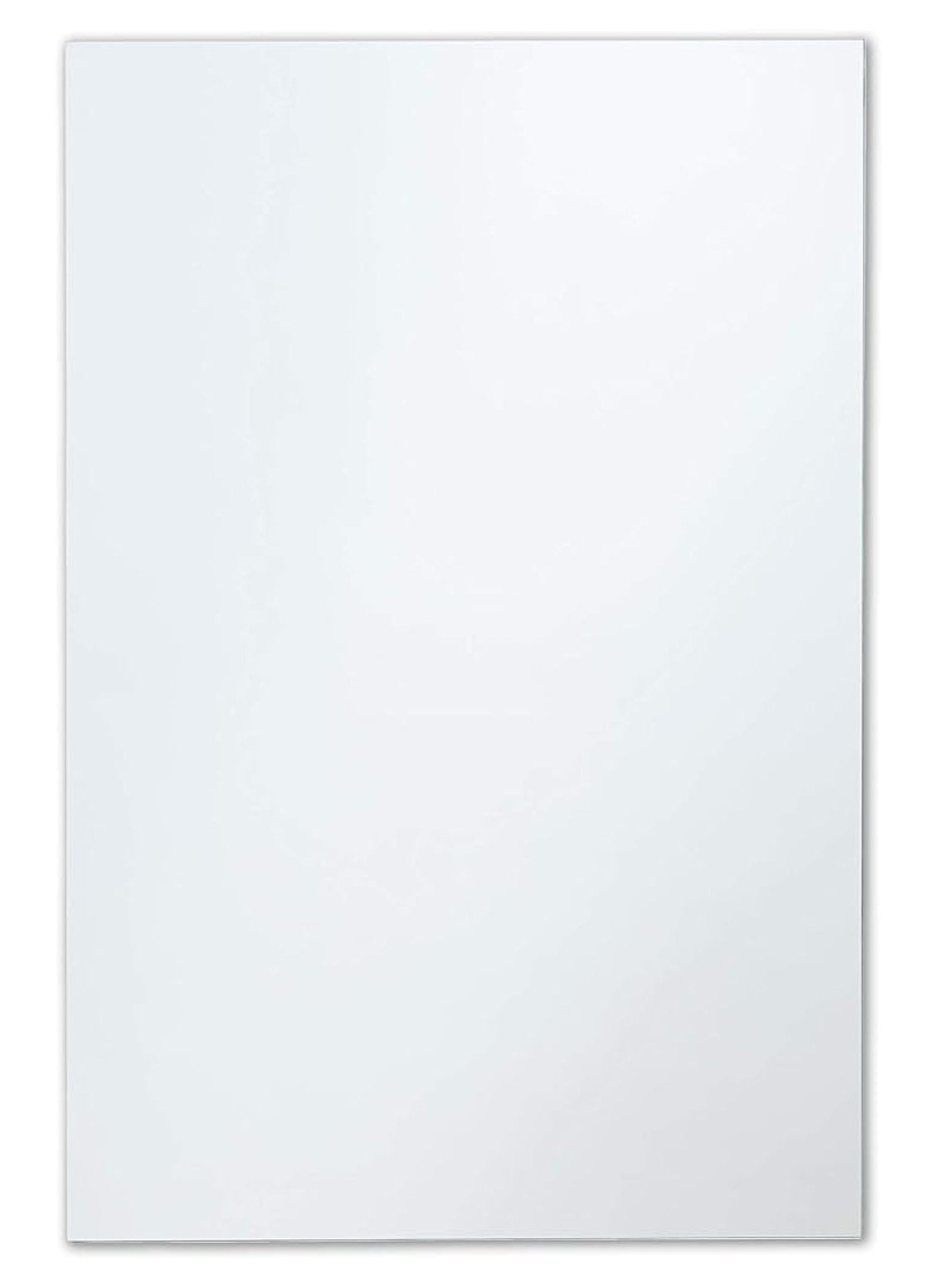 Better Bevel Frameless Rectangle Mirror, 20" x 30" Bathroom Wall Mirror ...