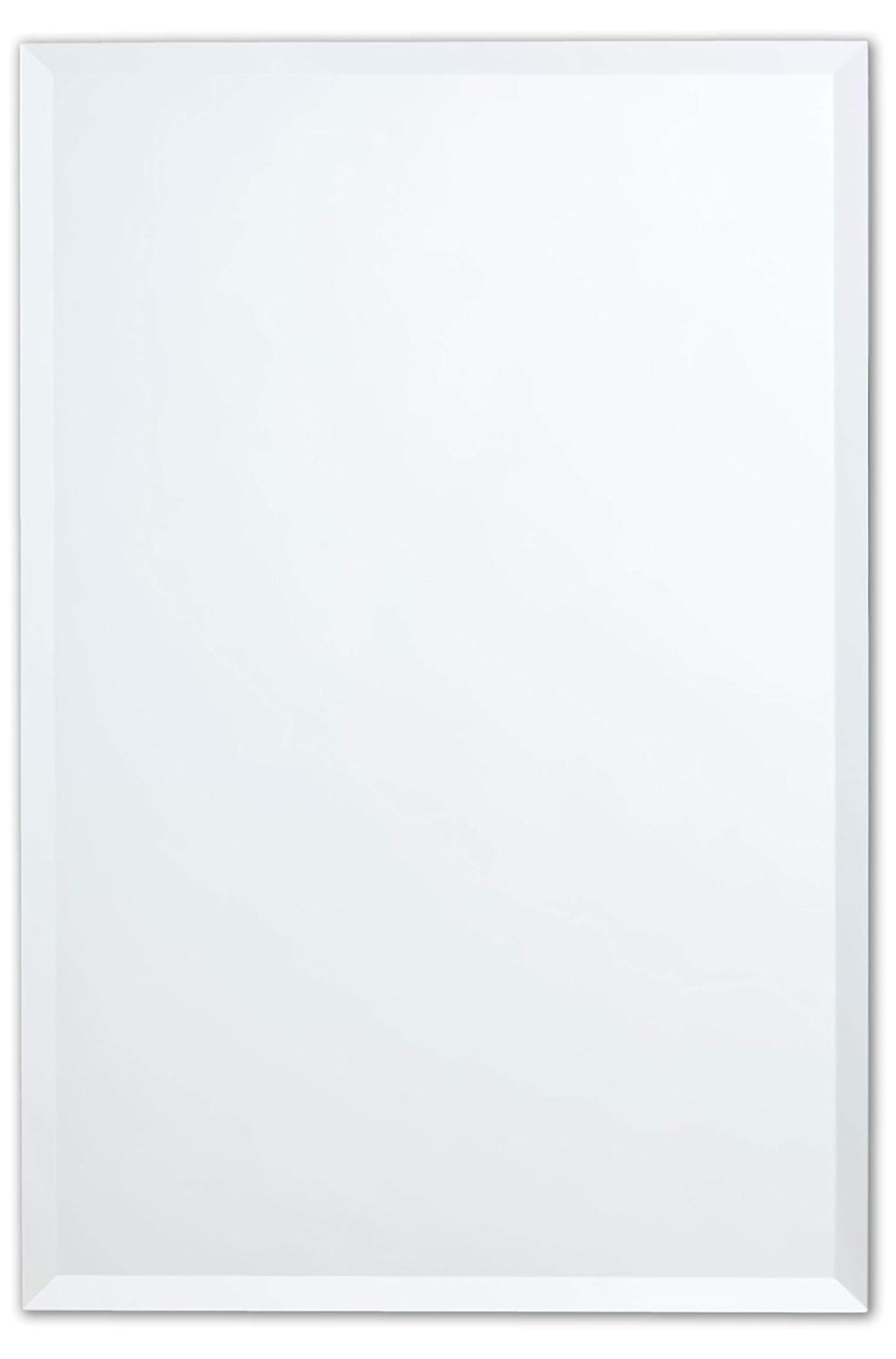Better Bevel Frameless Rectangle Mirror | 24" x 30" Bathroom Wall ...