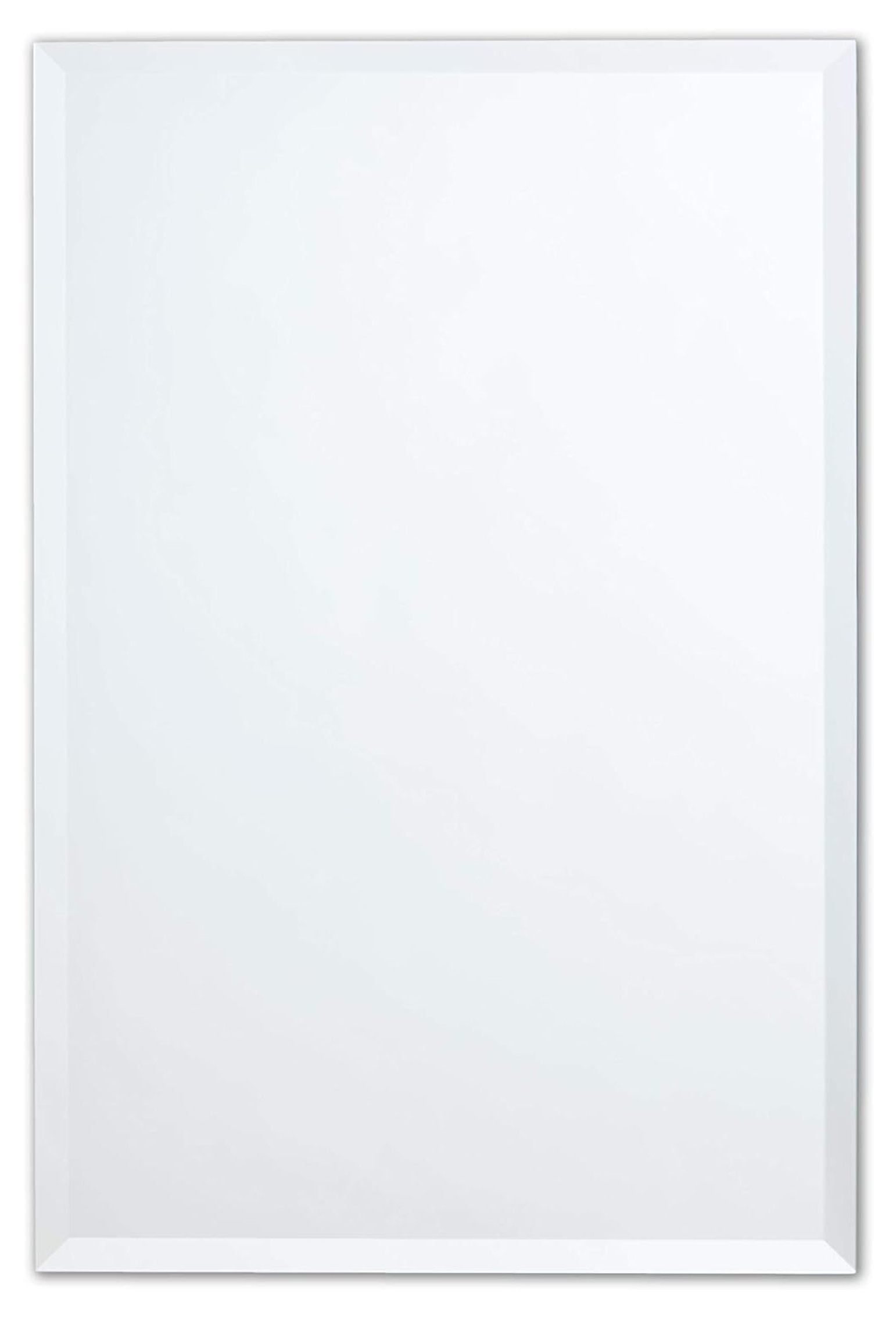 Better Bevel Frameless Rectangle Mirror | 24" x 30" Bathroom Wall ...