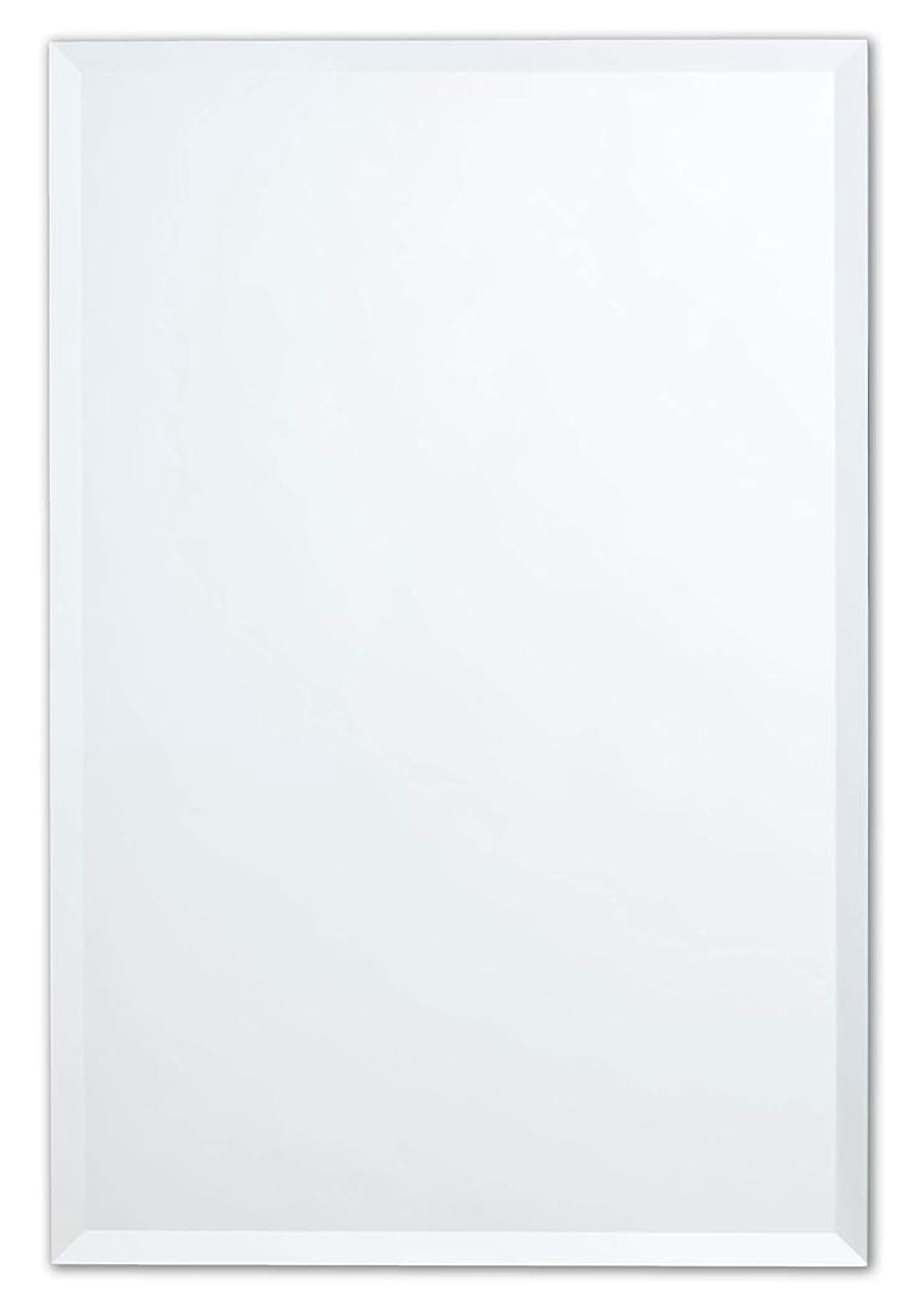 Better Bevel Frameless Rectangle Mirror | 24" x 30" Bathroom Wall ...