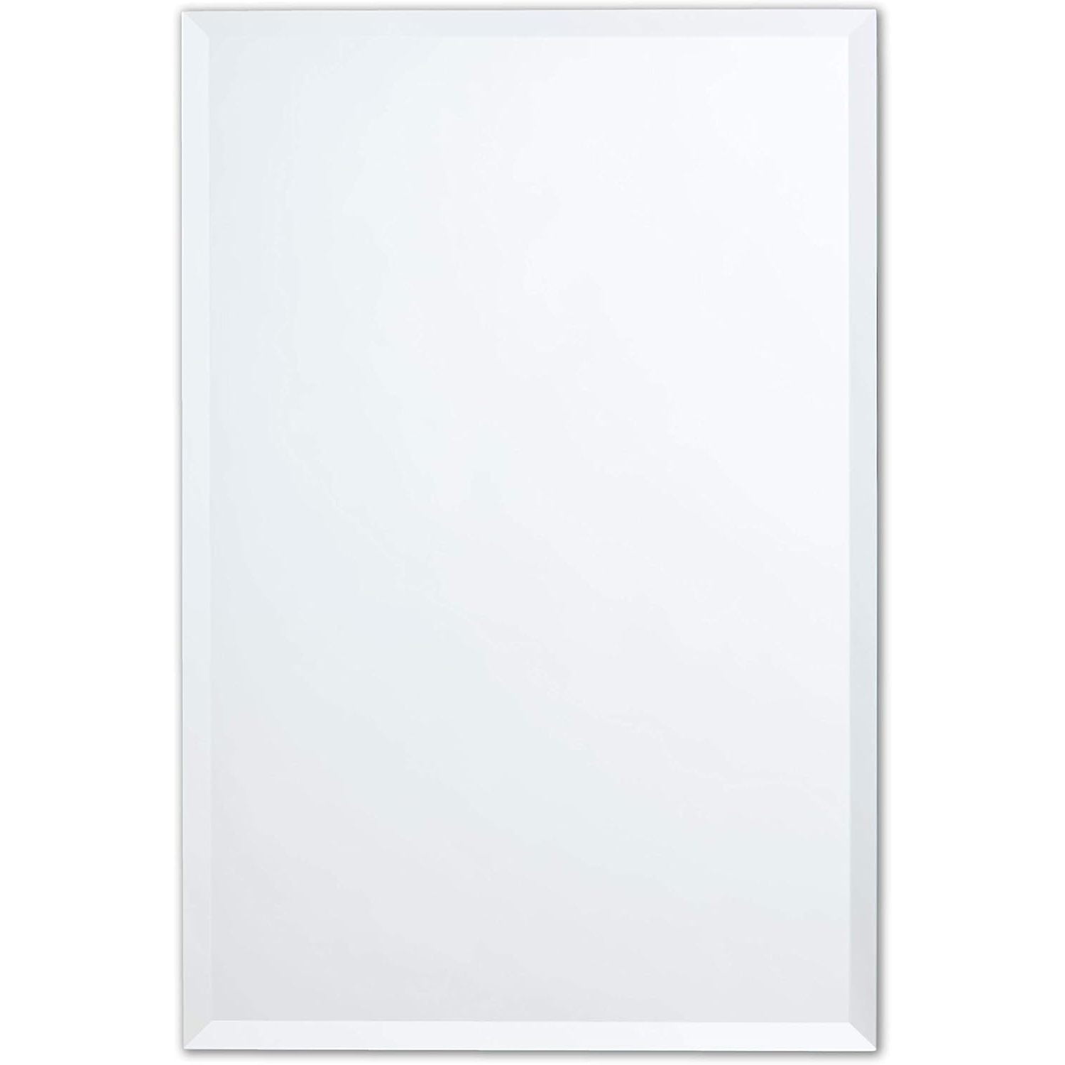 Better Bevel Frameless Rectangle Mirror | 24" x 36" Bathroom Wall ...