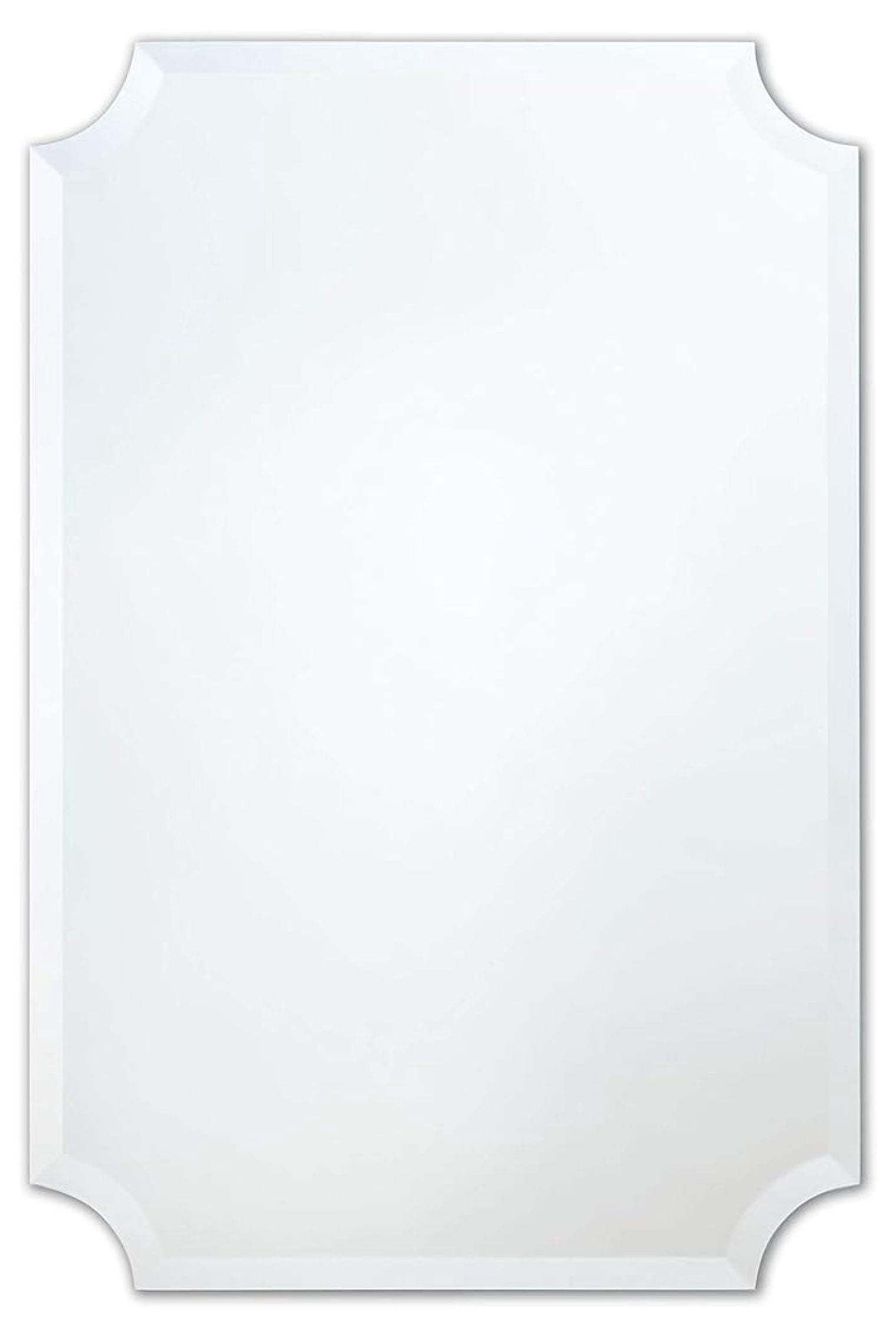 Better Bevel Frameless Rectangle Mirror, 24" x 36" Bathroom Wall Mirror ...