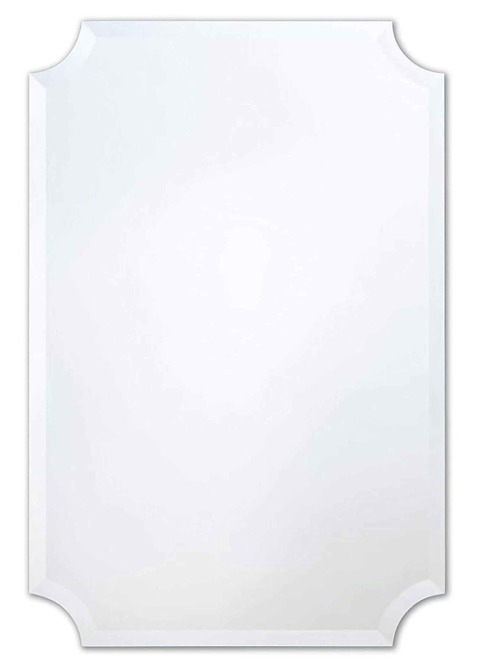 Better Bevel Frameless Rectangle Mirror, 24" x 36" Bathroom Wall Mirror ...