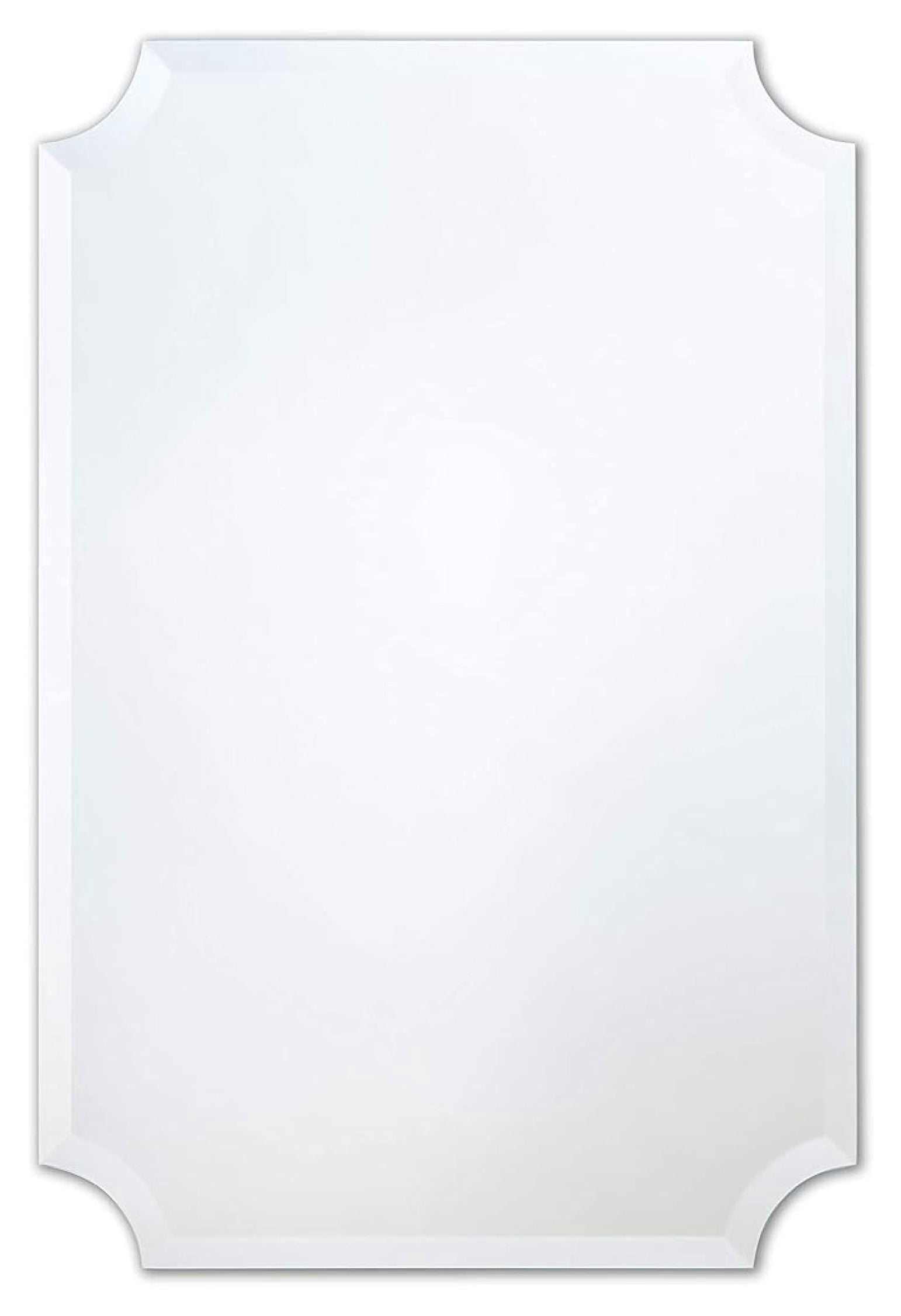 Better Bevel Frameless Rectangle Mirror, 24" x 36" Bathroom Wall Mirror ...
