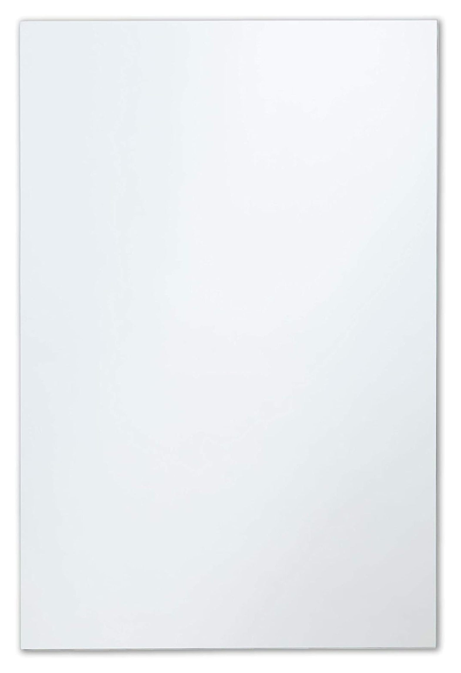 Better Bevel Frameless Rectangle Mirror, 24" x 36" Bathroom Wall Mirror ...