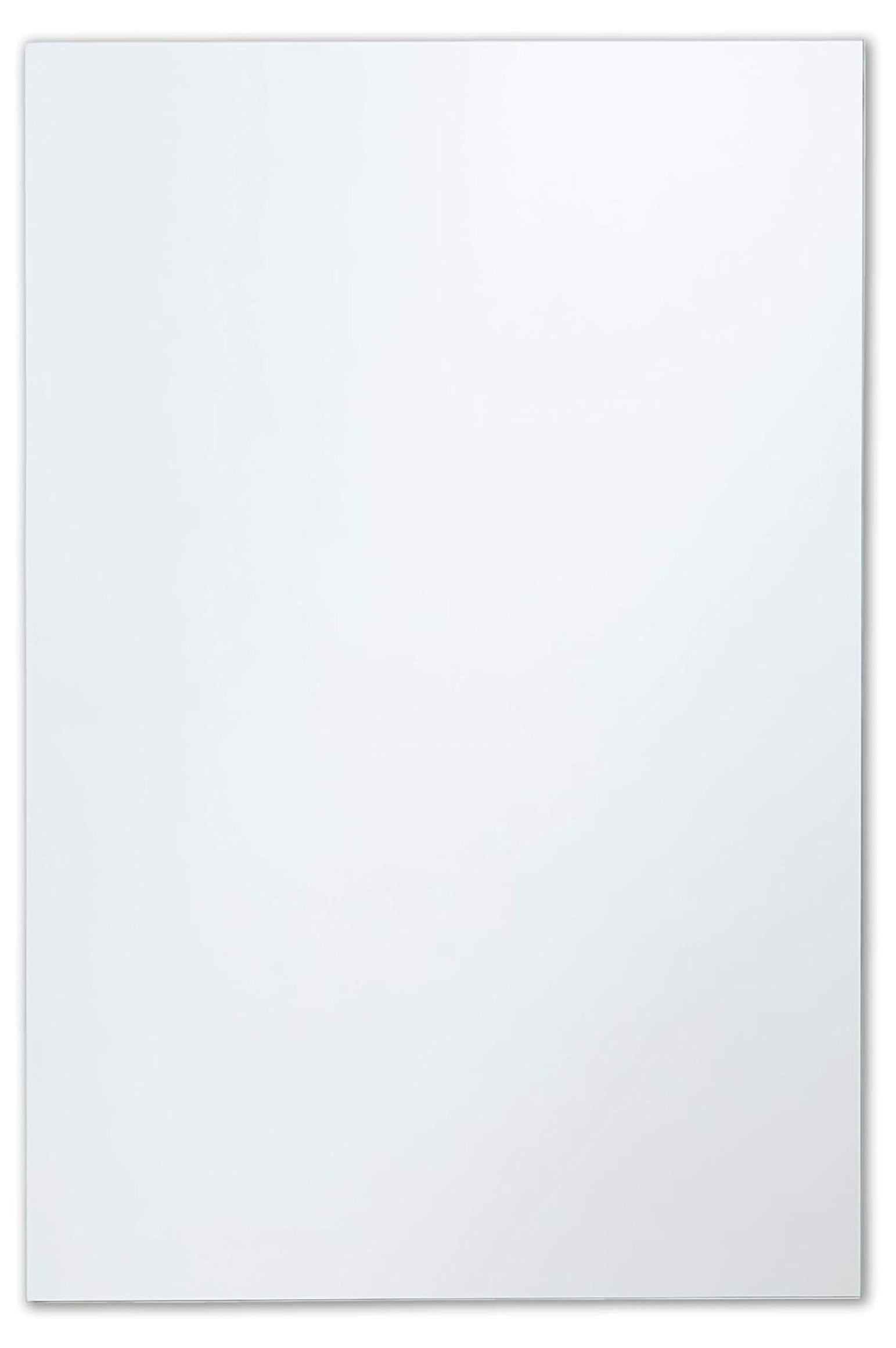 Better Bevel Frameless Rectangle Mirror, 24" x 36" Bathroom Wall Mirror ...