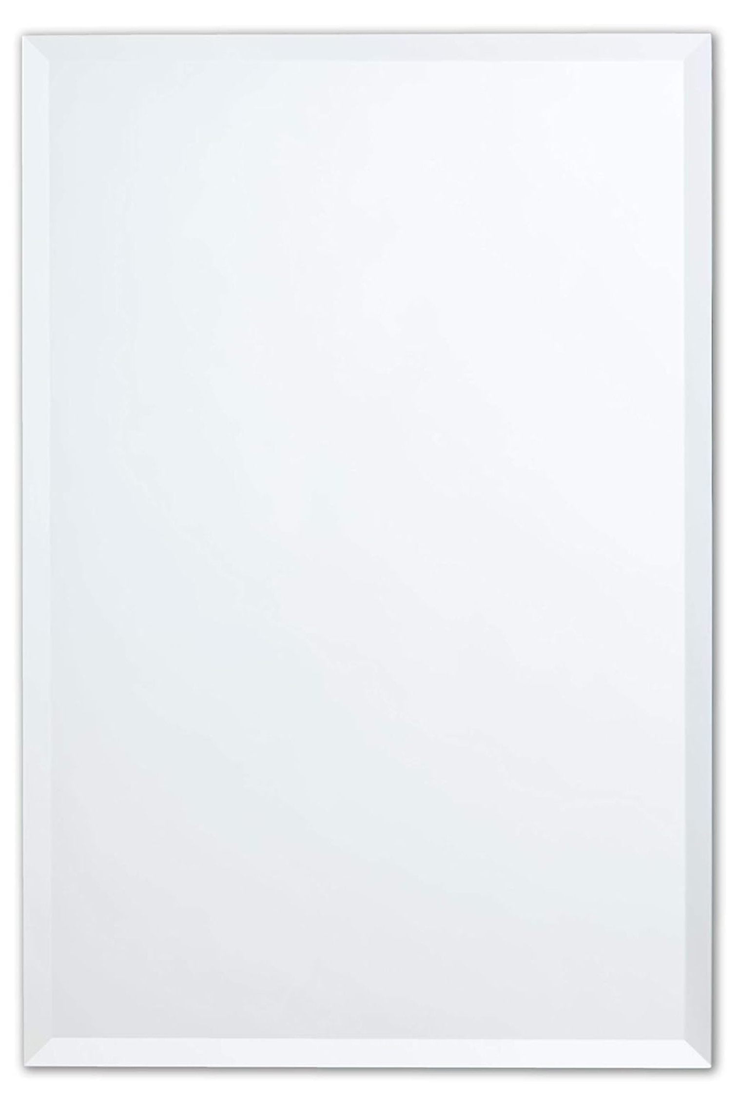 Better Bevel Frameless Rectangle Mirror | 30" x 36" Bathroom Wall ...
