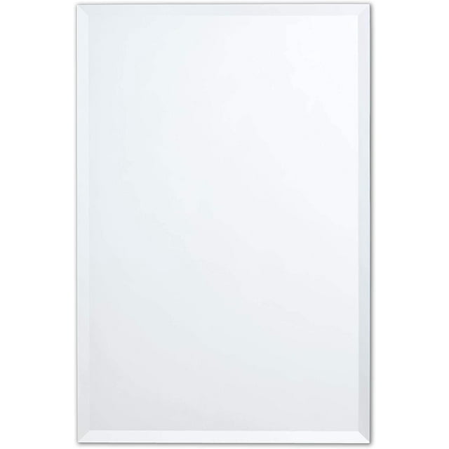 Better Bevel Frameless Rectangle Mirror | 30" x 36" Bathroom Wall ...