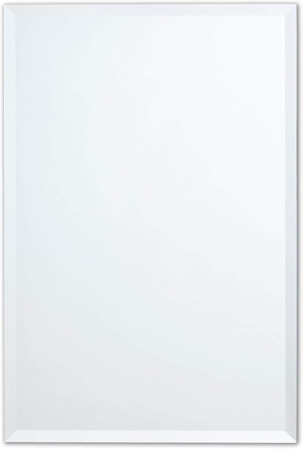 Better Bevel Frameless Rectangle Mirror | 30" x 36" Bathroom Wall ...