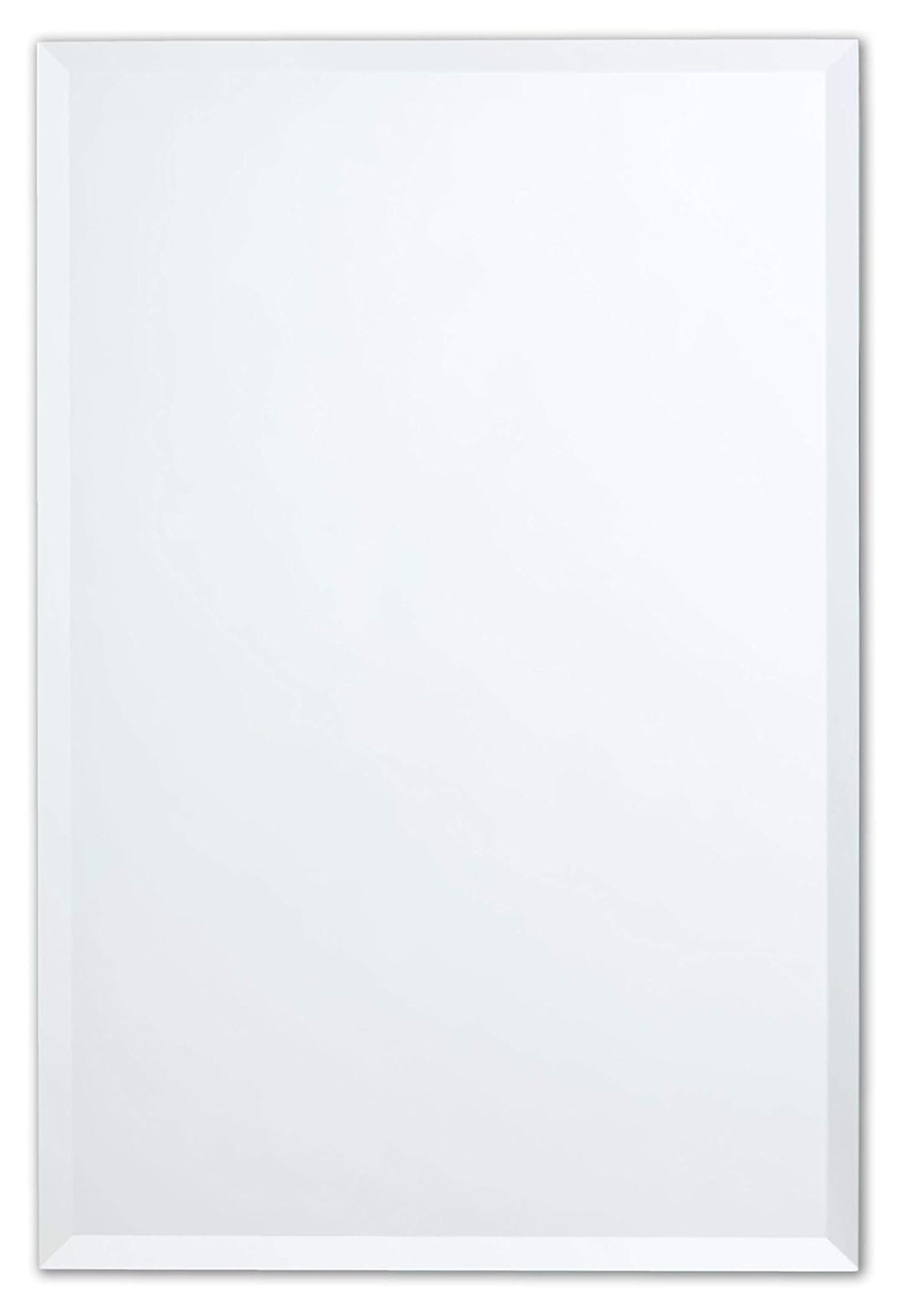 Better Bevel Frameless Rectangle Mirror | 30" x 36" Bathroom Wall ...