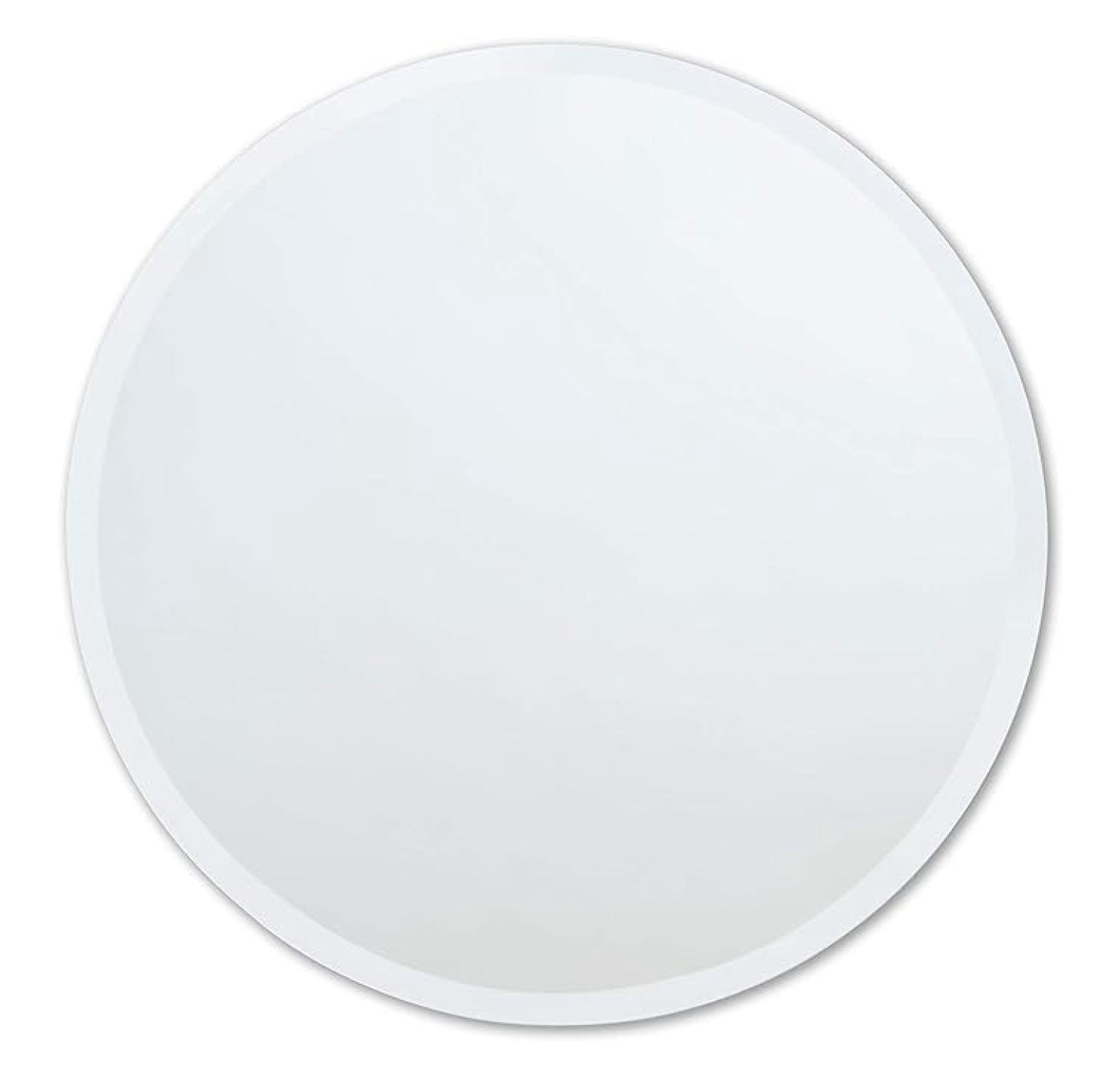 Better Bevel Frameless Round Mirror, 24" Diameter Circle Bathroom Wall ...