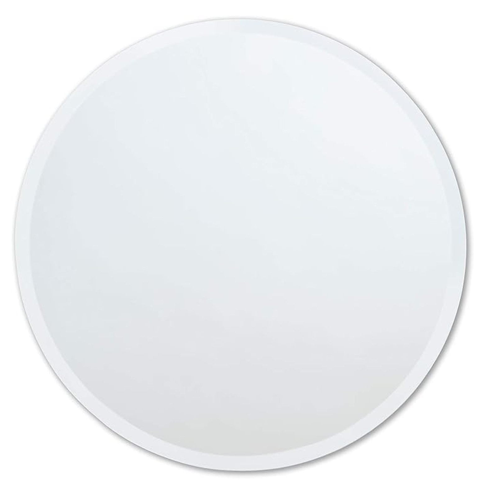 Better Bevel Frameless Round Mirror, 36" Diameter Circle Bathroom Wall ...