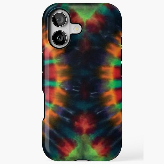 Better Black Kelly Green Orange Crush Fire Red Tie Dye iPhone Tough ...