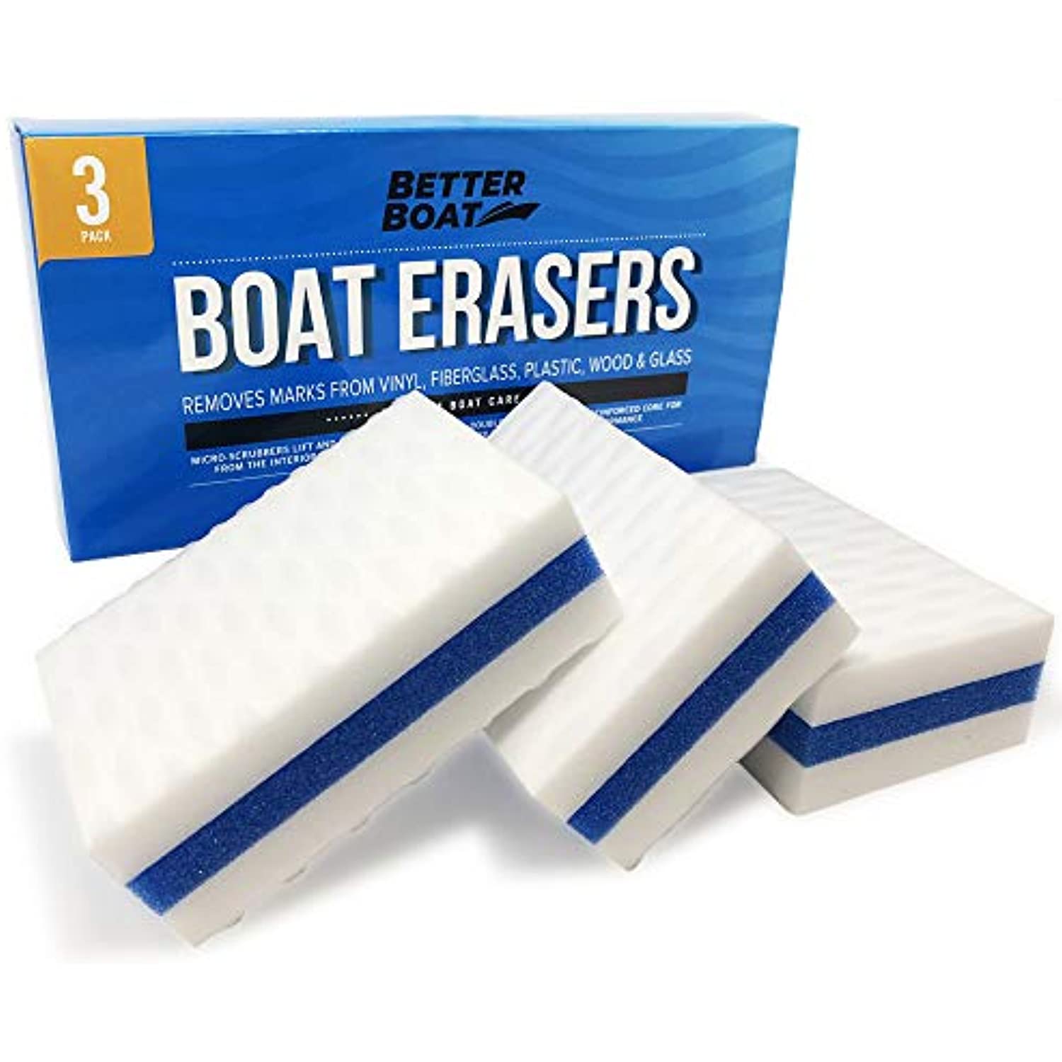 Better Boat Premium Scuff Erasers | Boating Accessories | Fiberglass ...
