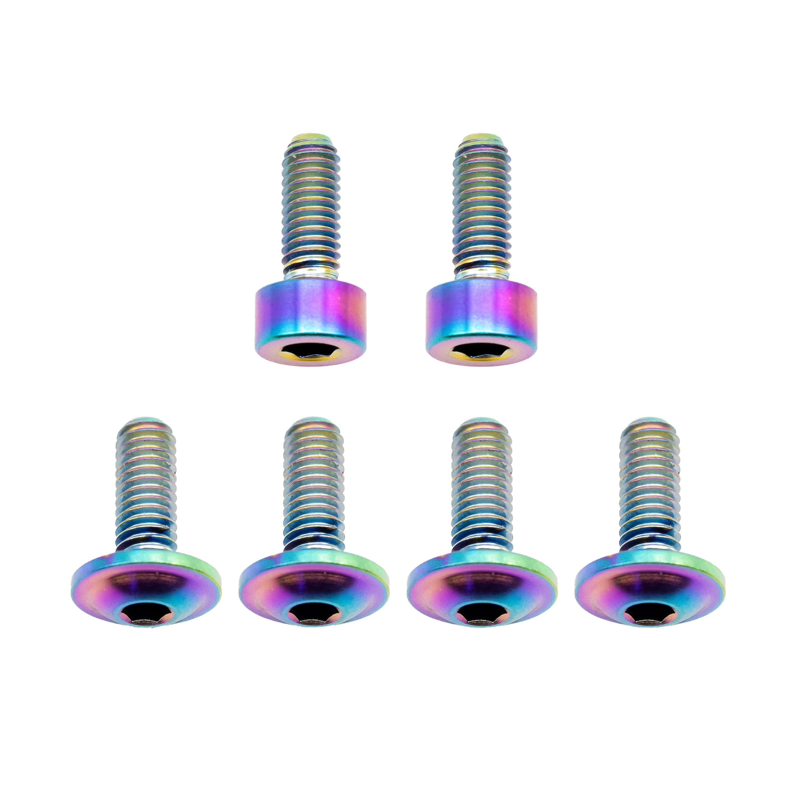 Better Bolts Fox 34SL Fork Ti Bolt Kit, Fit4/GripSL, Rainbow, 6/Ct ...