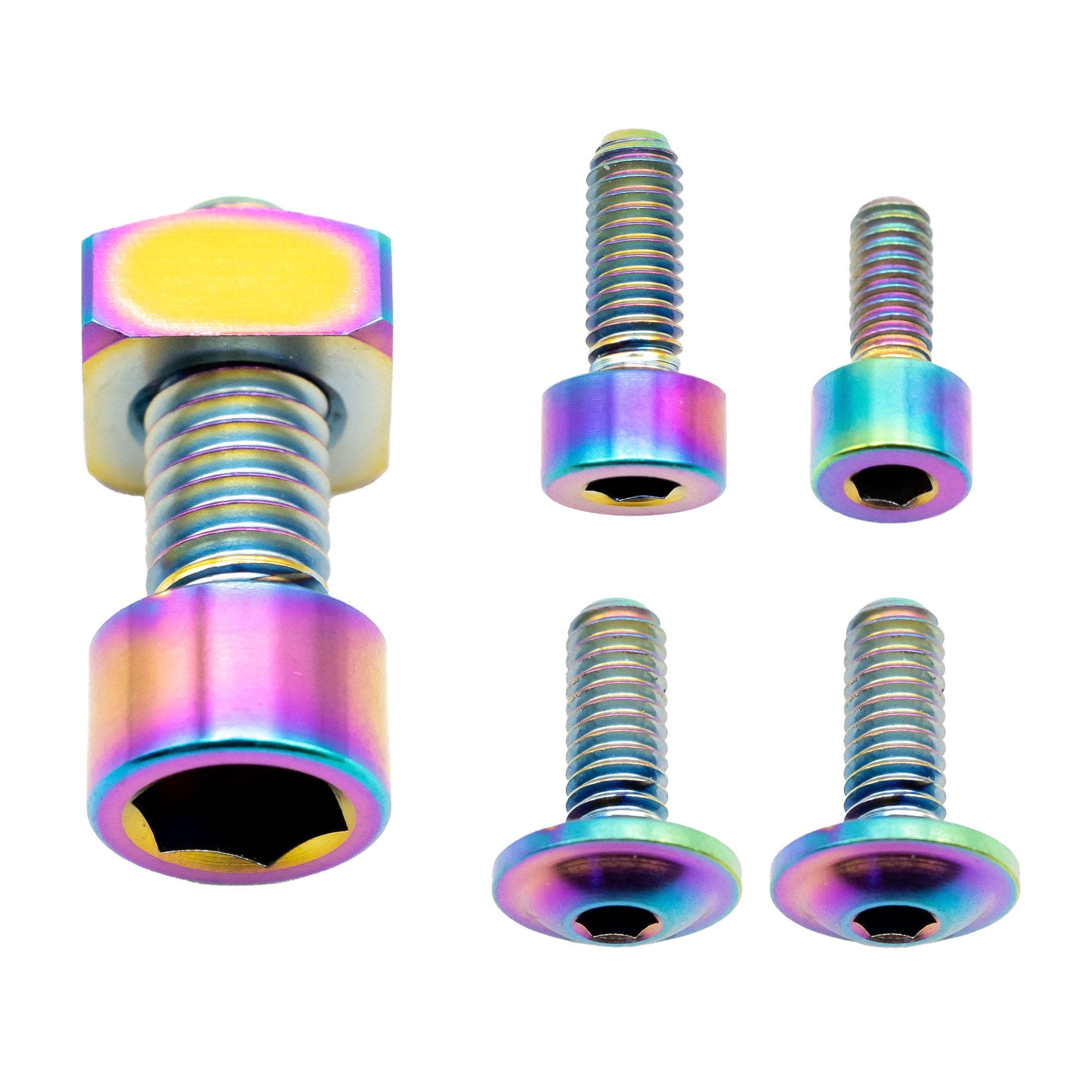 Better Bolts Fox 38 Fork Ti Bolt Kit, Grip/Rhythm, Rainbow, 6/Ct ...