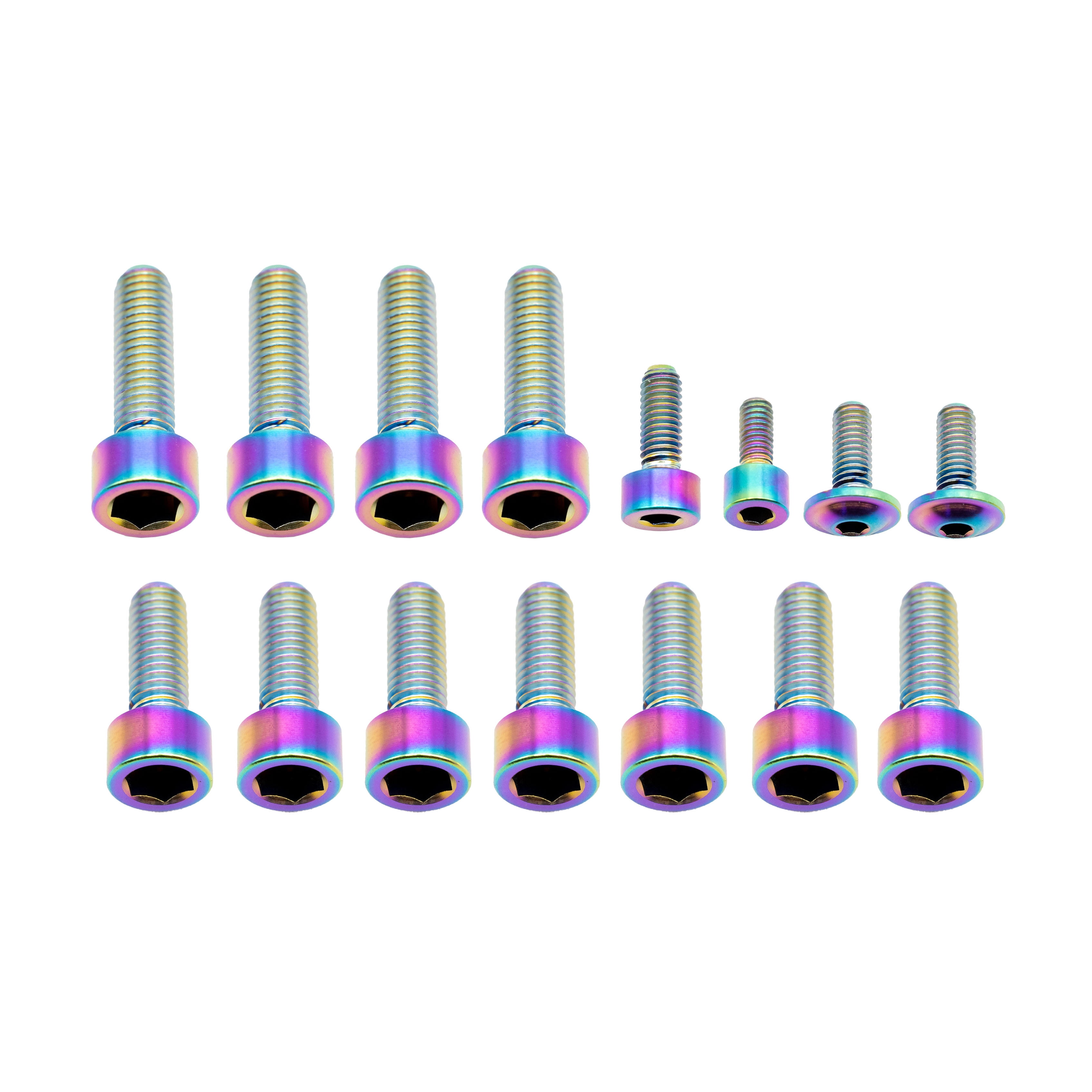 Better Bolts Fox 40 Fork Titanium Bolt Kit, Grip, Rainbow, 15/Count ...