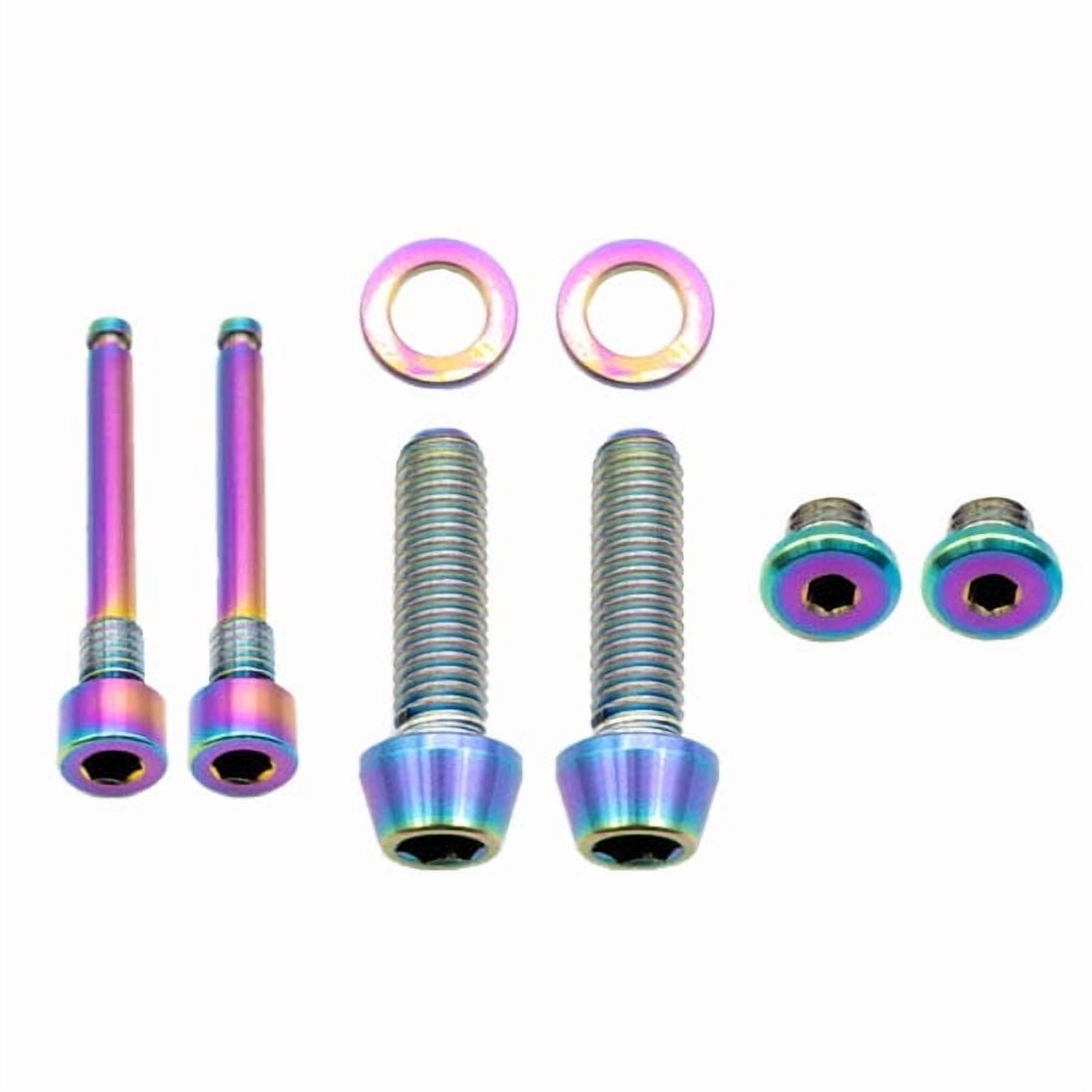 Better Bolts Shimano Brake Ti Bolt Kit, XTR 9220, Rainbow - Walmart.com