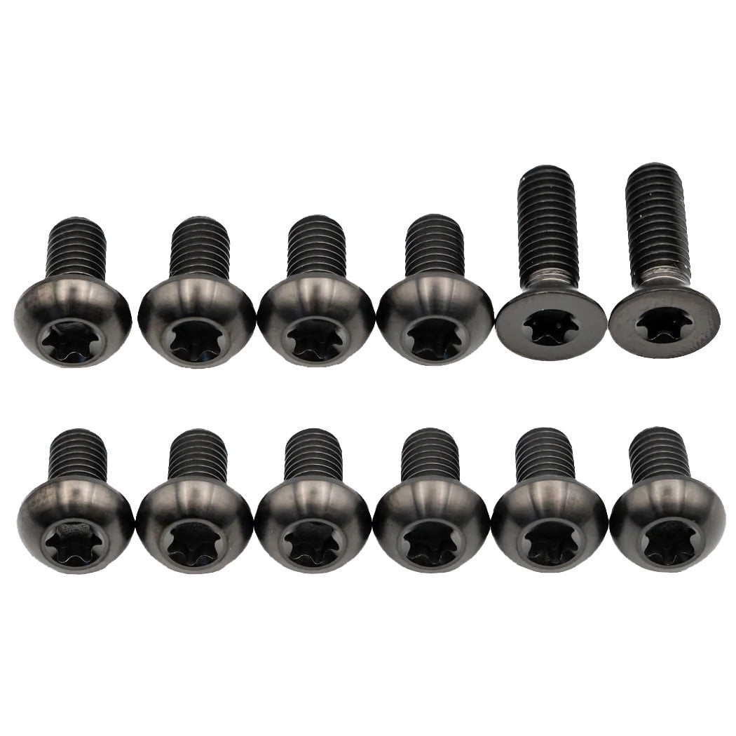 Better Bolts Titanium Sensor Rotor Bolt Kit, Black, 12/Count - Walmart.com