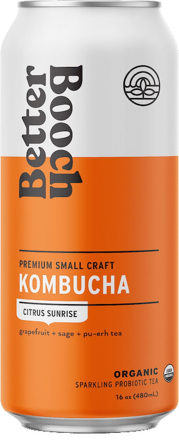 Better Booch: Citrus Sunrise Kombucha, 16 Oz - Walmart.com