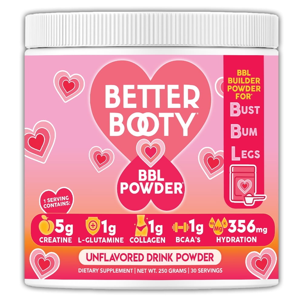 Better Booty BBL Powder, Builder Powder for Bust Bum & Legs, Unflavored ...