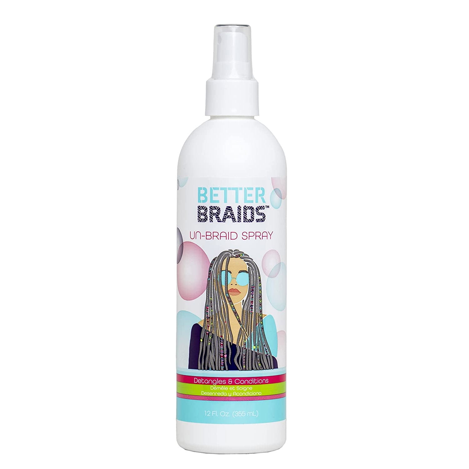 Better Braids Un-Braid Spray, 12 Oz., Pack of 2 - Walmart.com