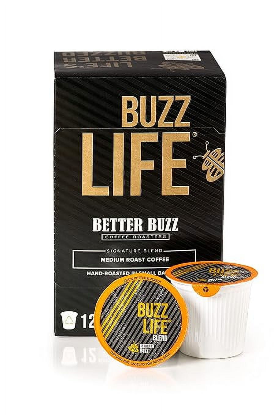 Better Buzz Life Blend Medium Roast Coffee Pods (Buzz Life) 12ct ...