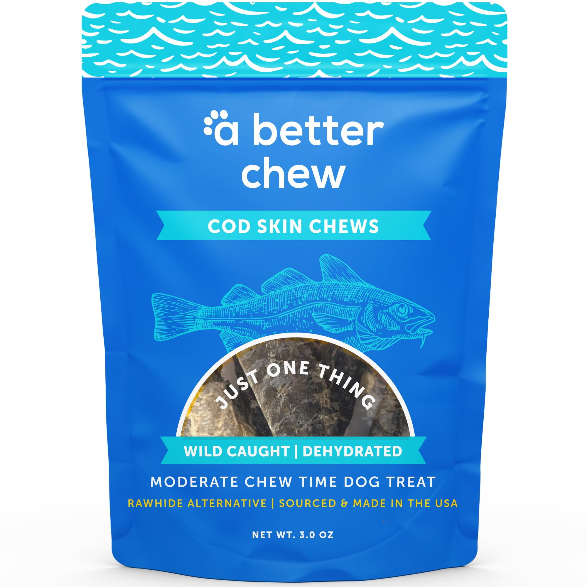 A Better CHEW - SAF21 Wild Caught Cod Skin Dog Treats | Sourced and ...