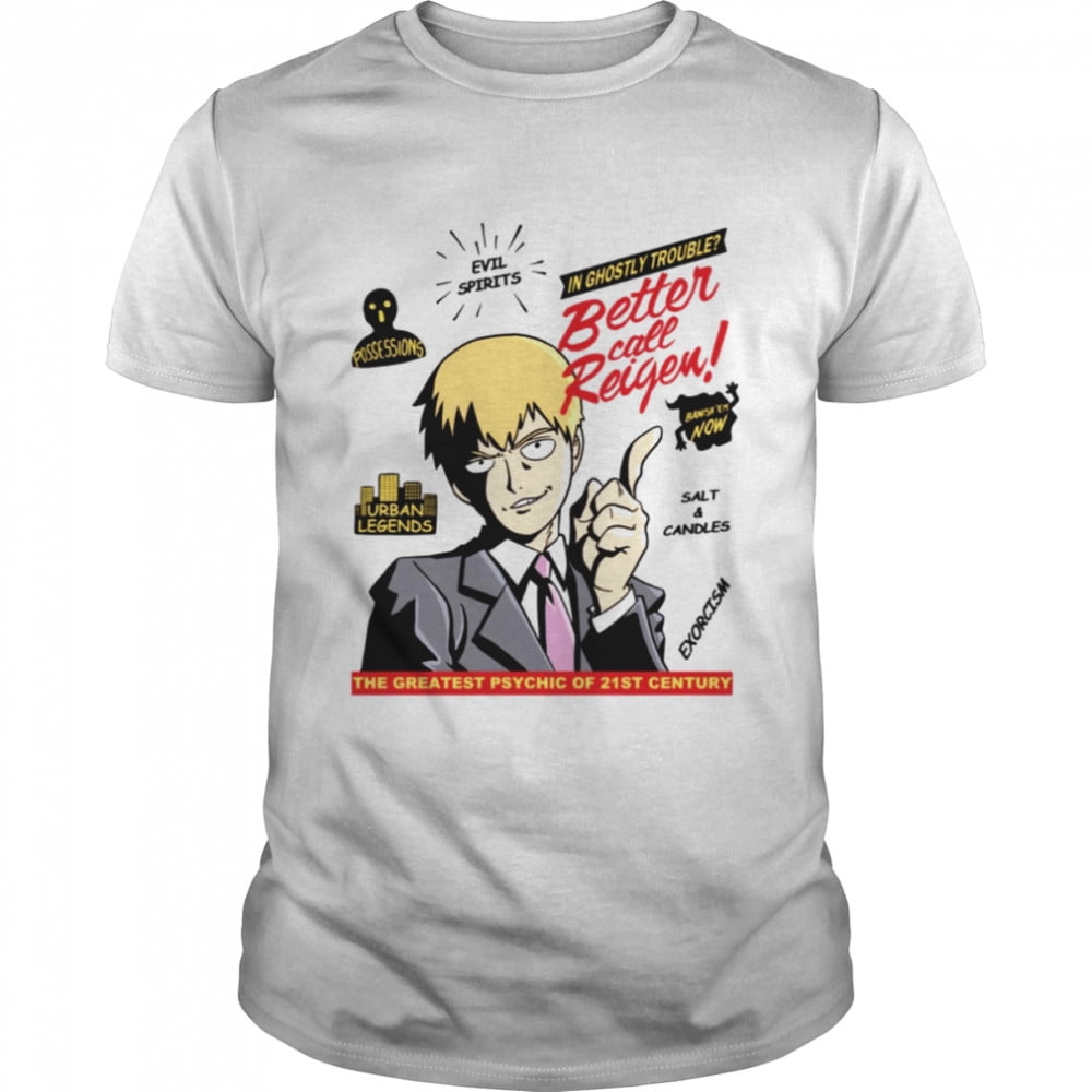 Better Call Reigen Mob Psycho 100 shirt - Walmart.com
