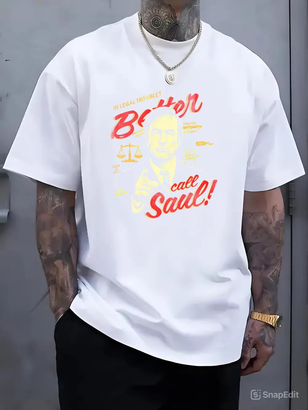 Better Call Saul Breaking Bad Merch Crime Drama Lawyer Series T-Shirt ...