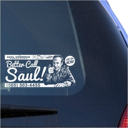 Better Call Saul Clear Vinyl Decal Sticker for Window, Sign Art Print ...