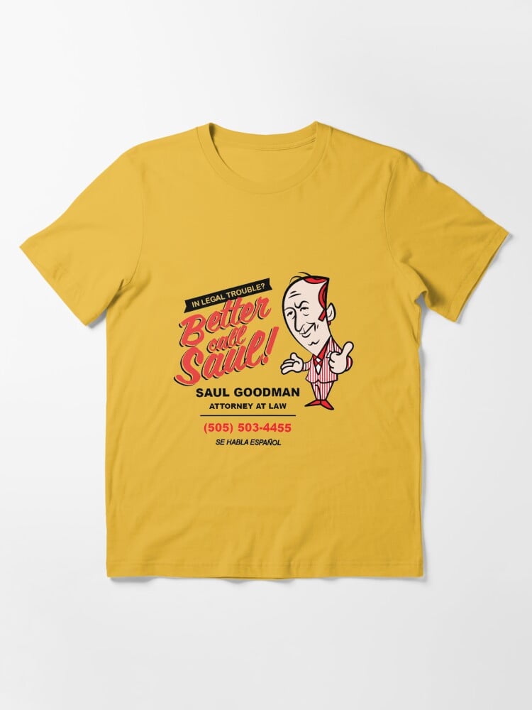 Better Call Saul Comfort Colors Shirt, Size S, Tee Yam New - Walmart.com