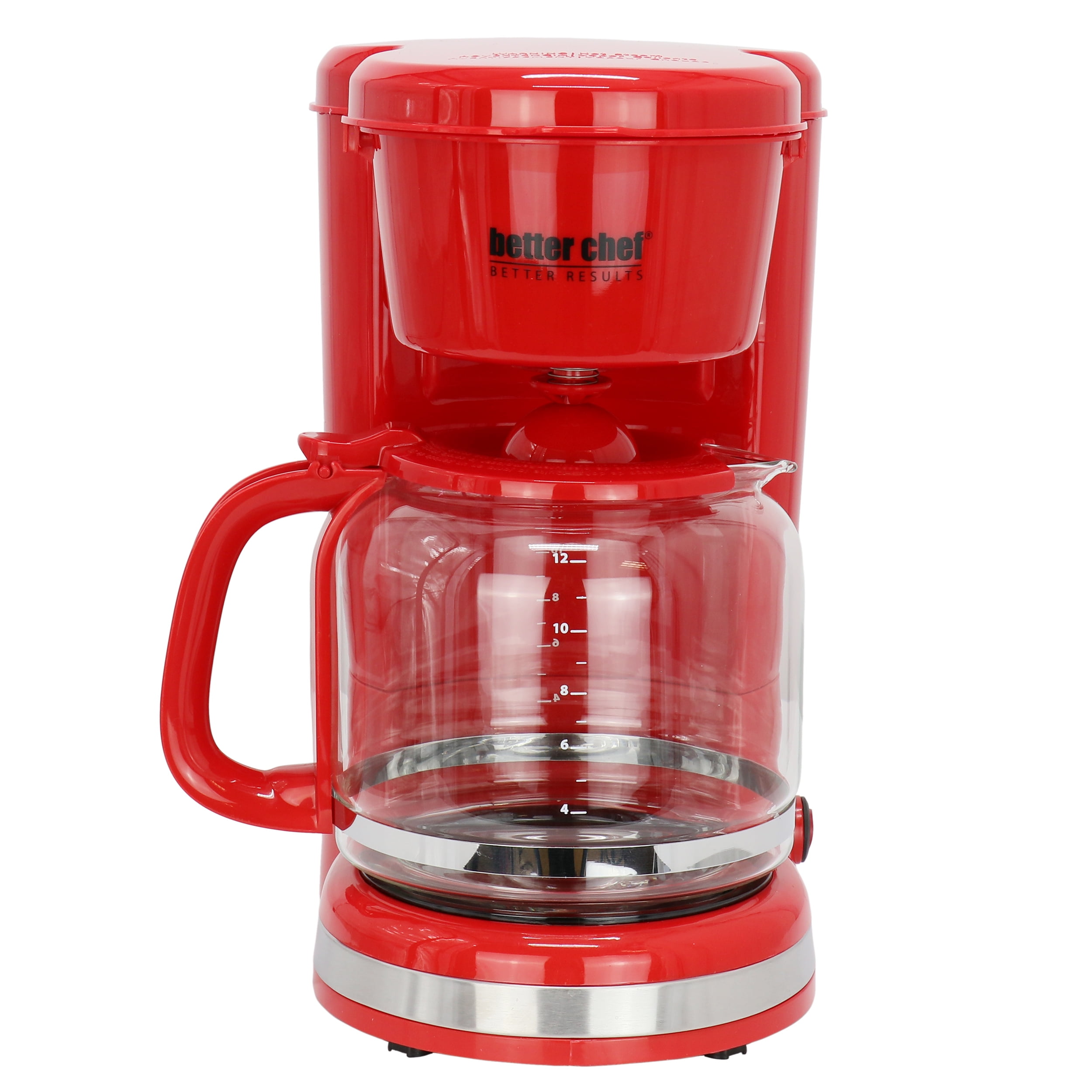 Free Shipping! Better Chef 12 Cup 900 Watt Coffee Maker in Red ...