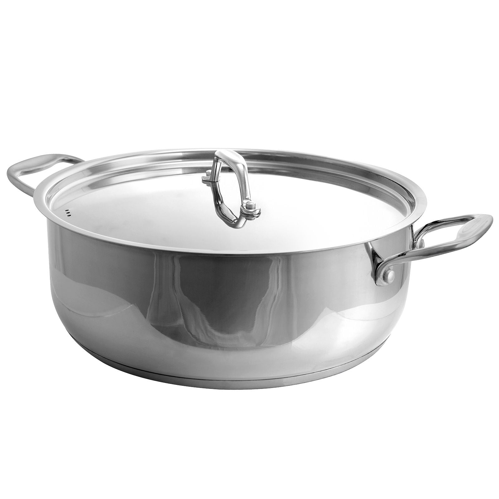 Better Chef 17 Qt. Stainless Steel Low Stock Pot with Lid - Walmart.com