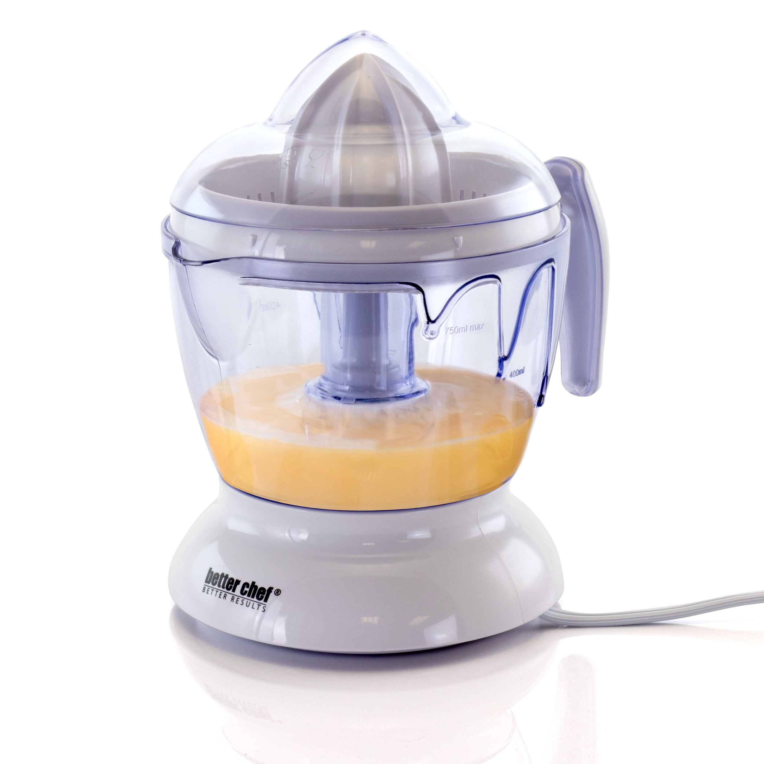 Better Chef 25 Ounce Electrical Citrus Juicer in White - Walmart.com
