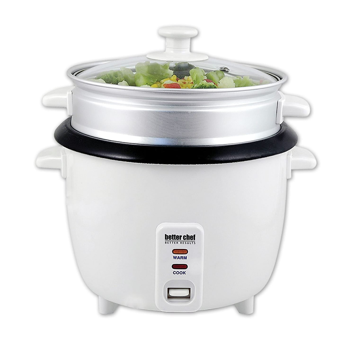 Better Chef 5-Cup Rice Cooker w/ Food Steamer - Walmart.com