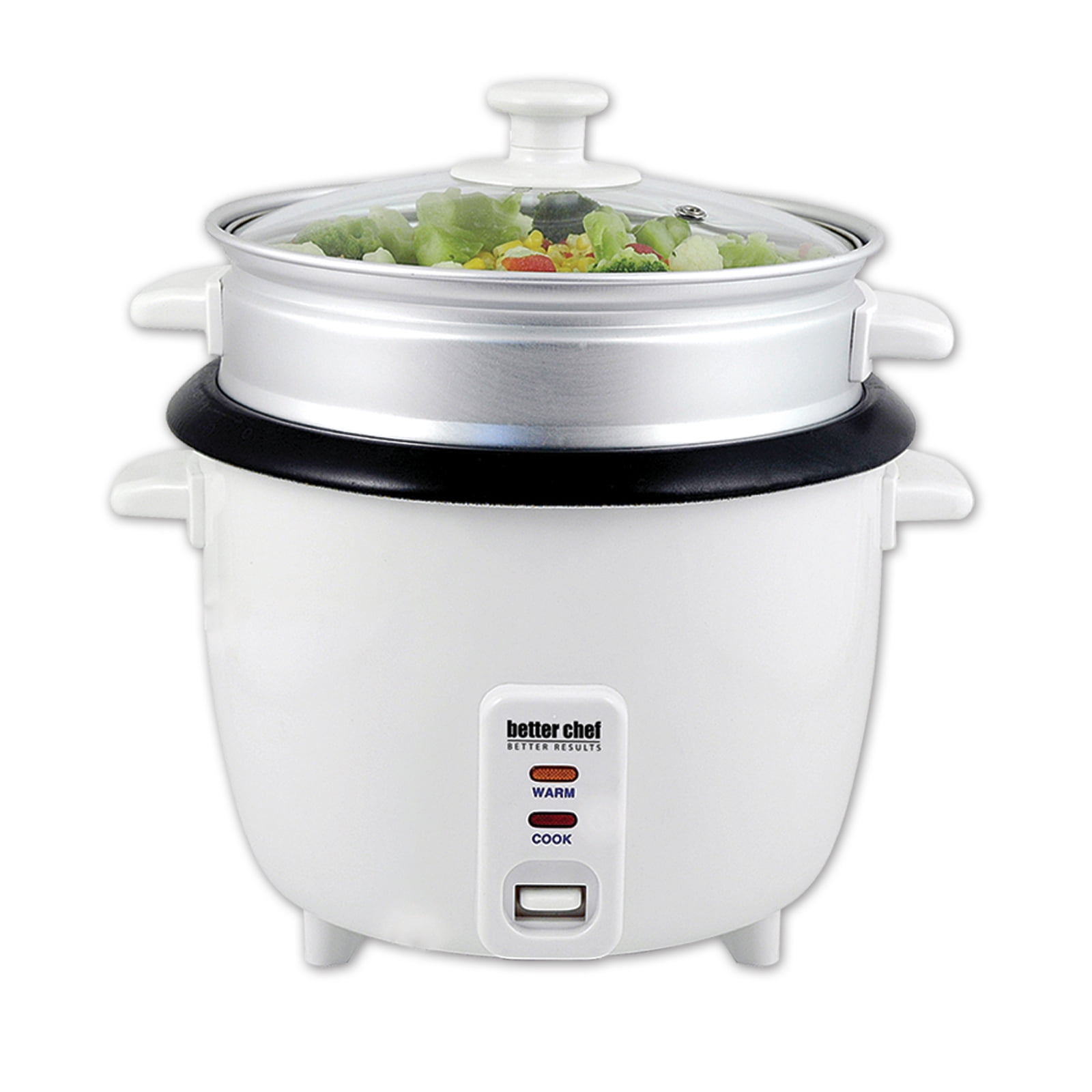 Better Chef 5-Cup Rice Cooker with Food Steamer - Walmart.com