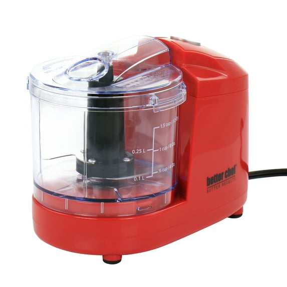 Better Chef Compact 12 Ounce Mini Chopper in Red - Walmart.com